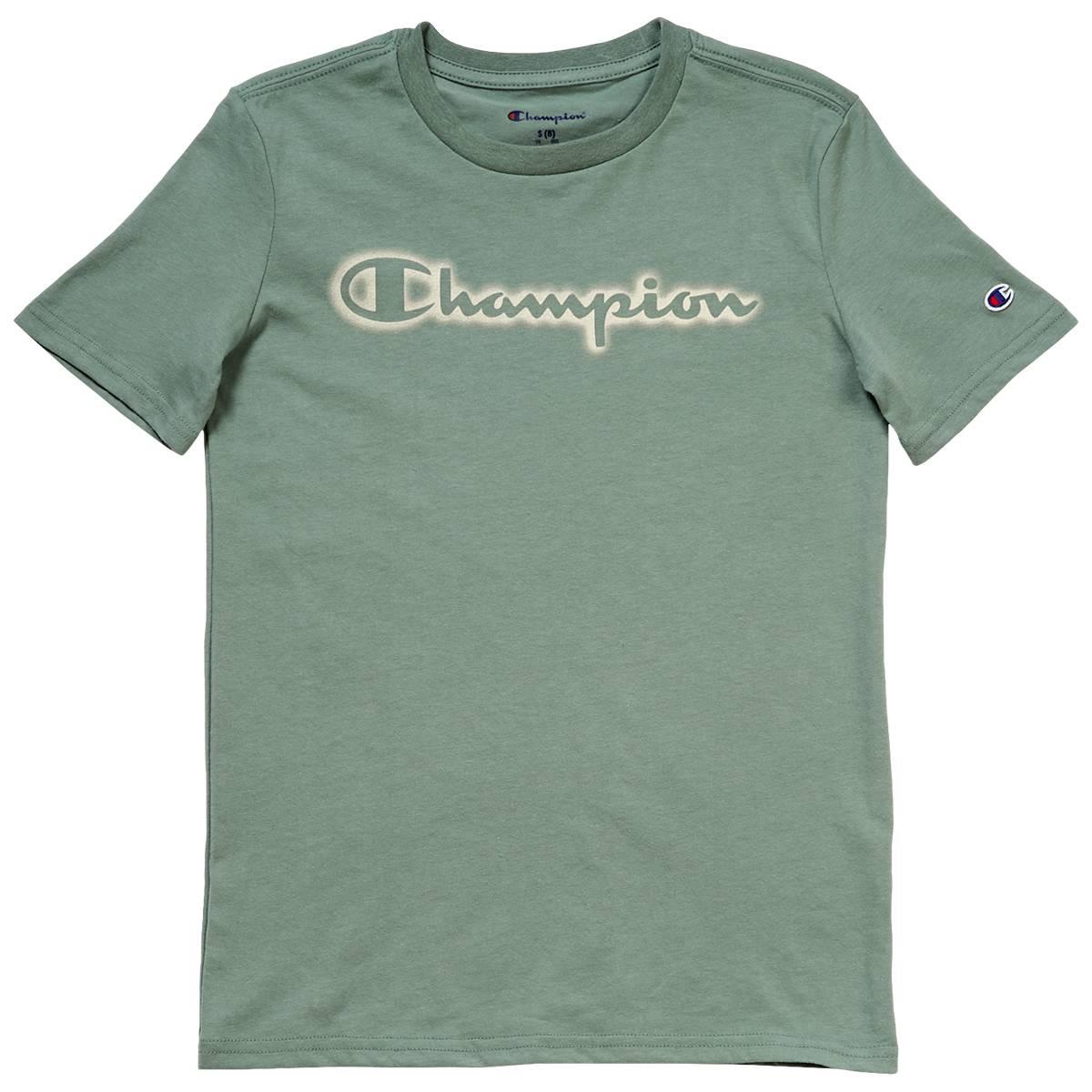 Click here for Boys (8-20) Champion(R) Chest Graphic Tee prices