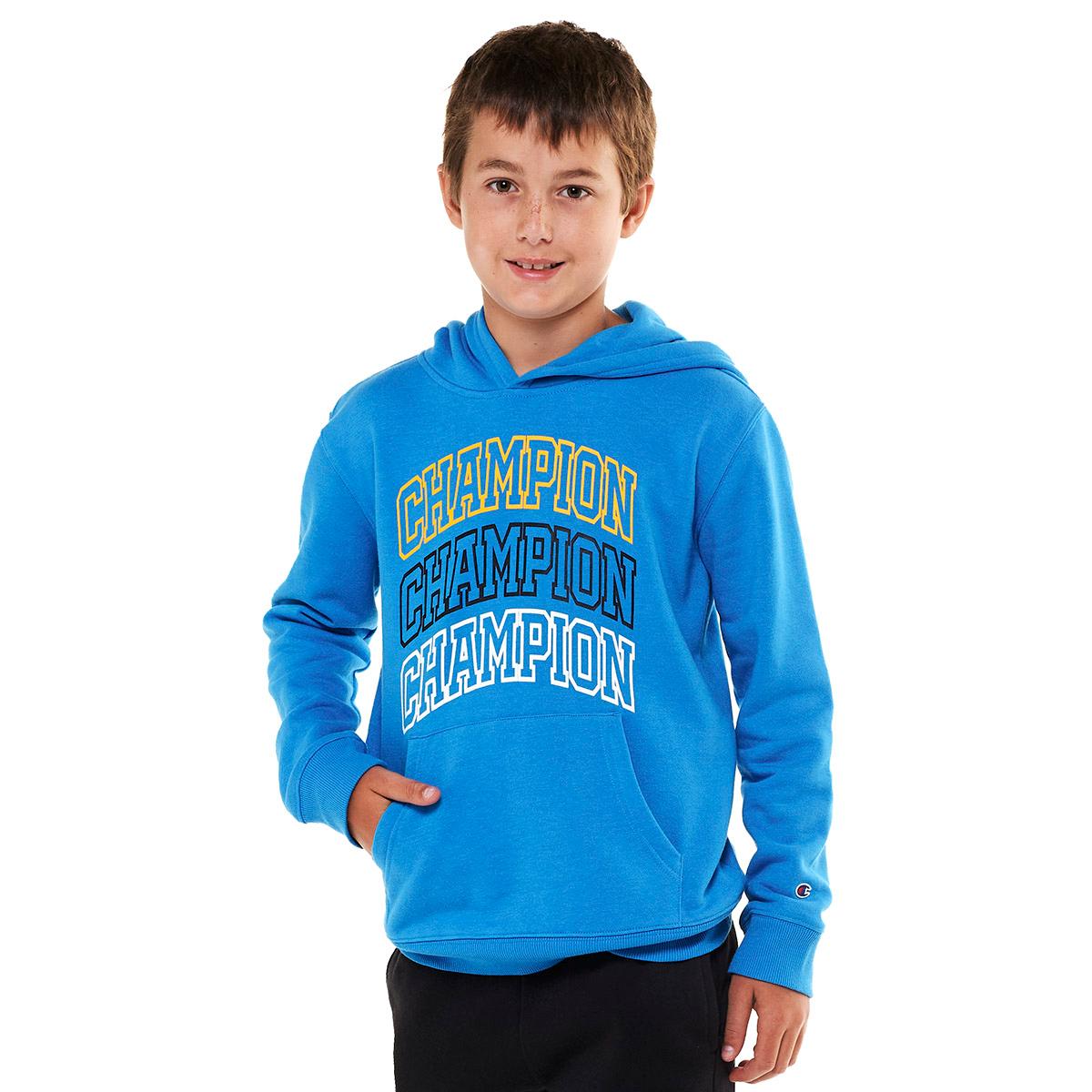 Click here for Boys (8-20) Champion(R) Graphic Hoodie - Blue Bell prices