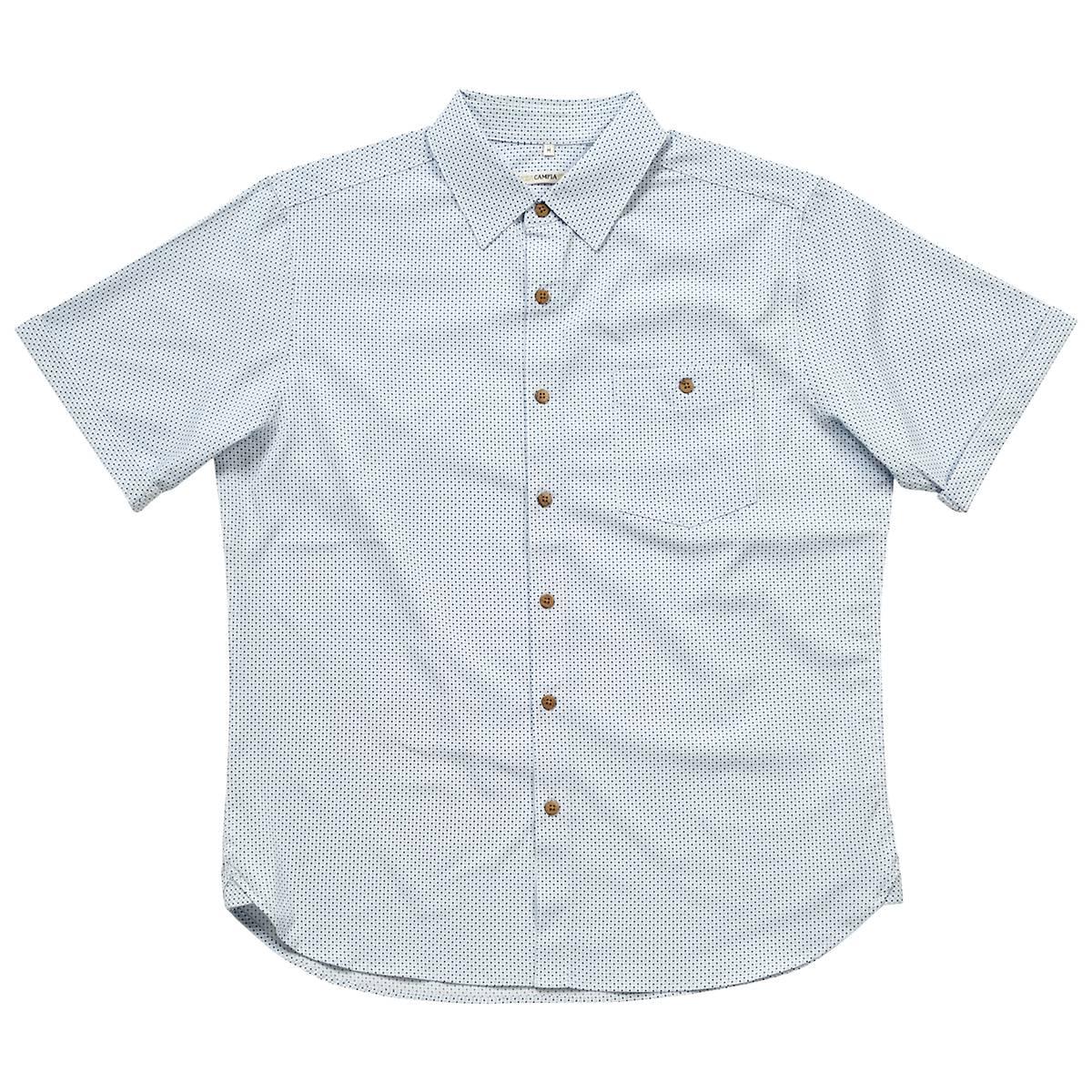 Click here for Mens Campia Dots & Diamonds Button Down Shirt - Wh... prices