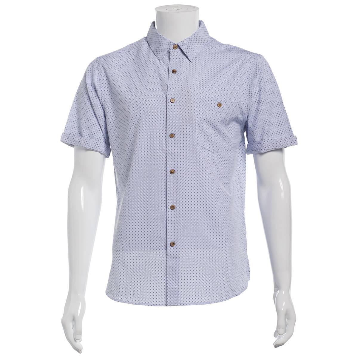 Click here for Mens Campia Short Sleeve Geometric Button Down Shi... prices