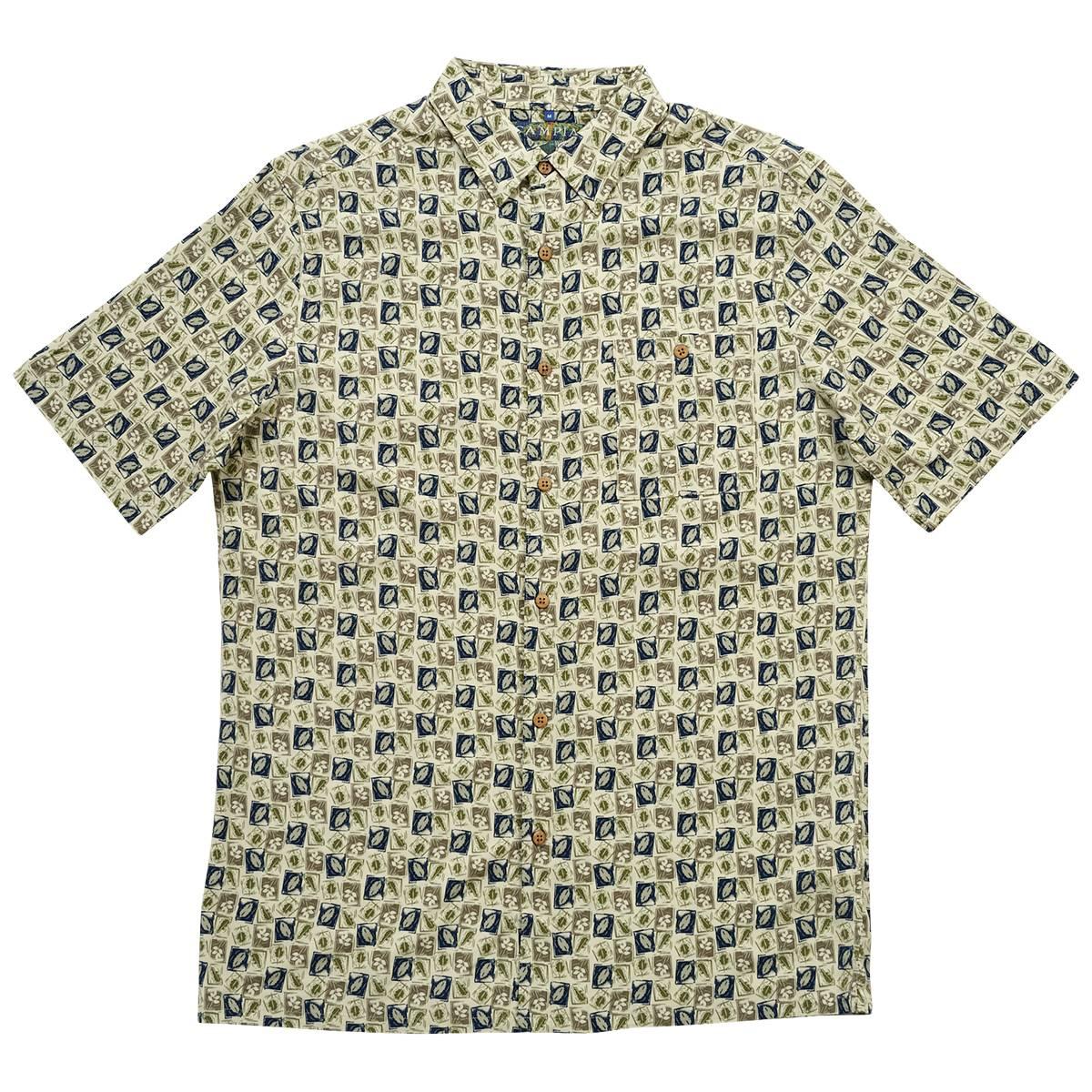 Click here for Mens Campia Short Sleeve Floral Leaf Button Down S... prices