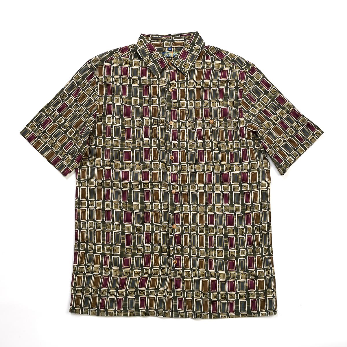 Click here for Mens Campia Short Sleeve Geometric Button Down Shi... prices