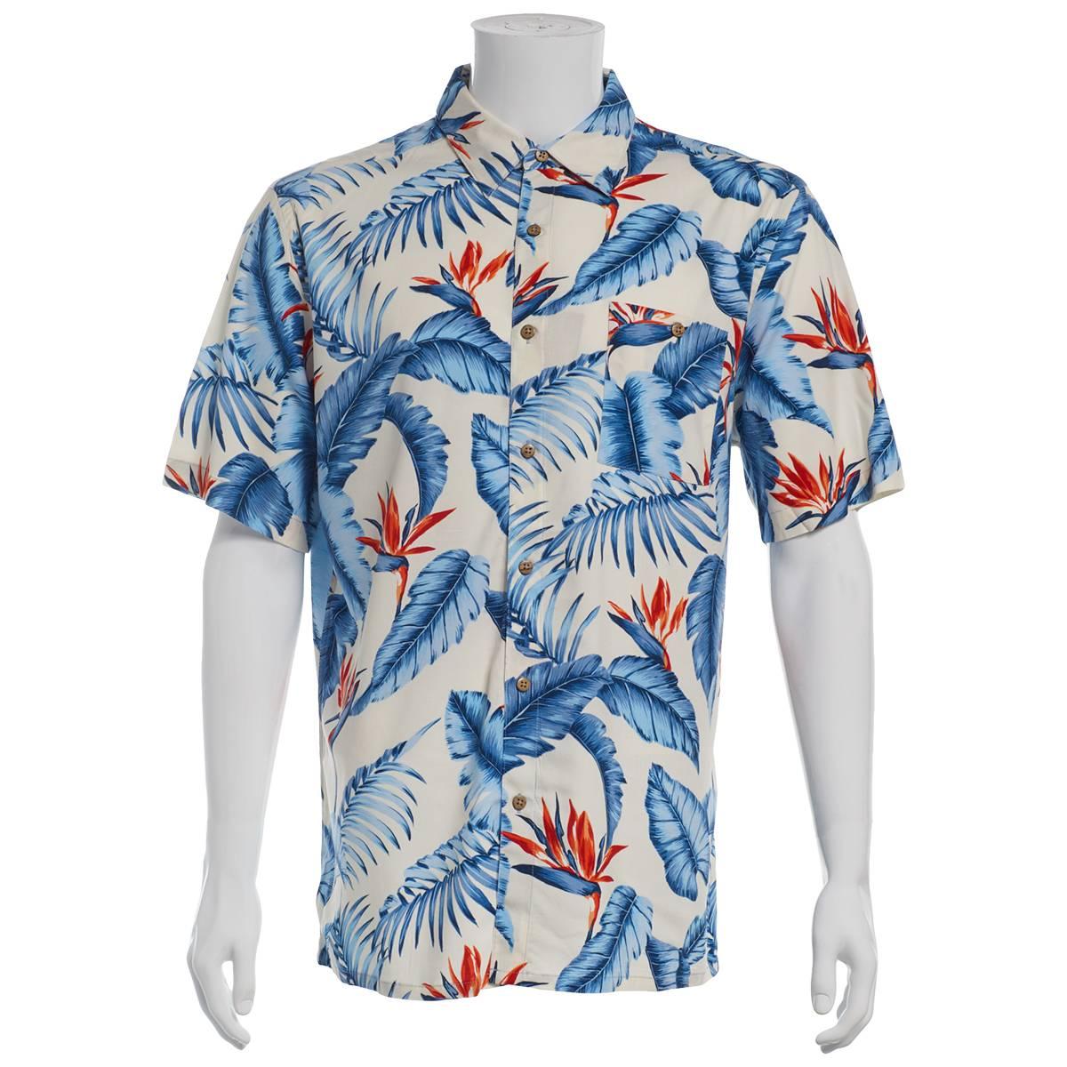 Click here for Mens Campia Tropical Palm Short Sleeve Button Down... prices