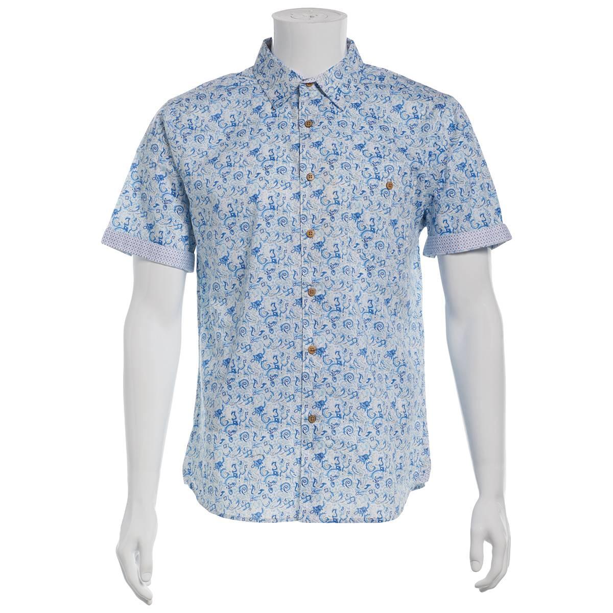 Click here for Mens Campia Short Sleeve Cotton Spandex Button Dow... prices