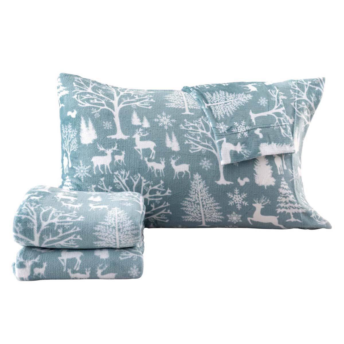 Click here for FreshFolds Velvet Luxe Enchanted Woods Fleece Shee... prices