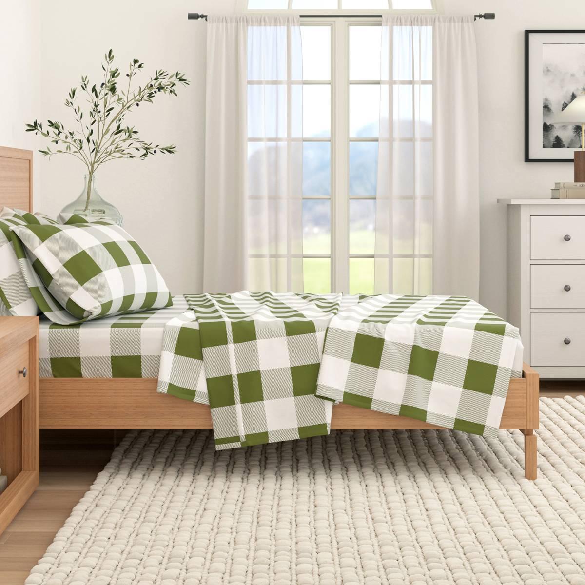 Click here for FreshFolds Belle Premium Checkered Cotton Flannel... prices