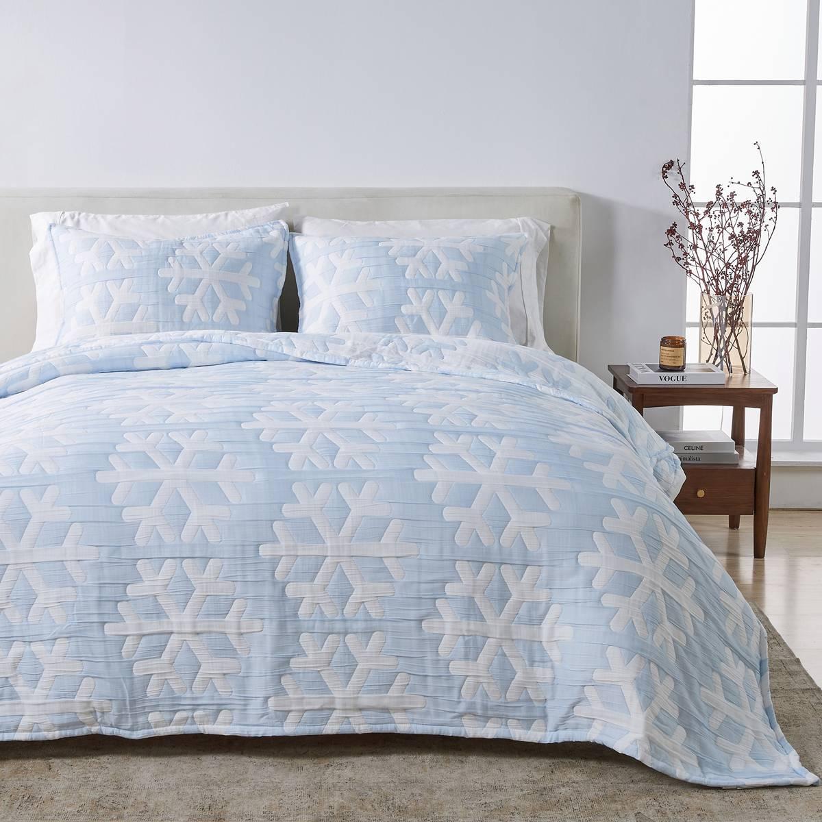 Click here for FreshFolds Nino 3pc. Stitched Reversible Snowflake... prices