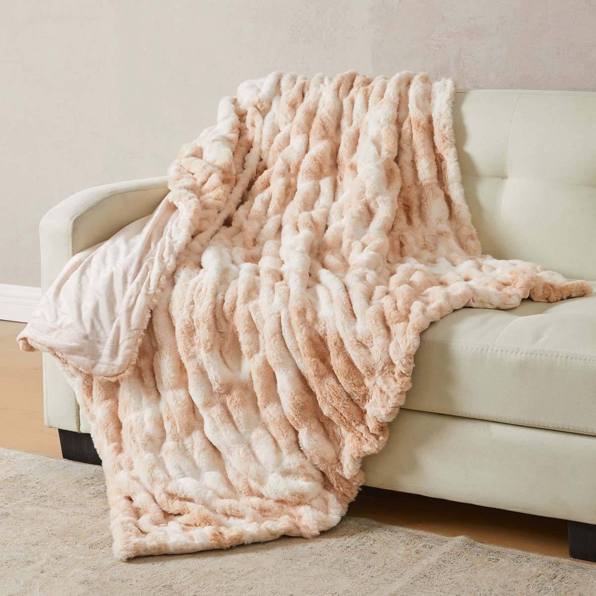 Click here for FreshFolds Alondra Faux Fur Reversible Throw prices