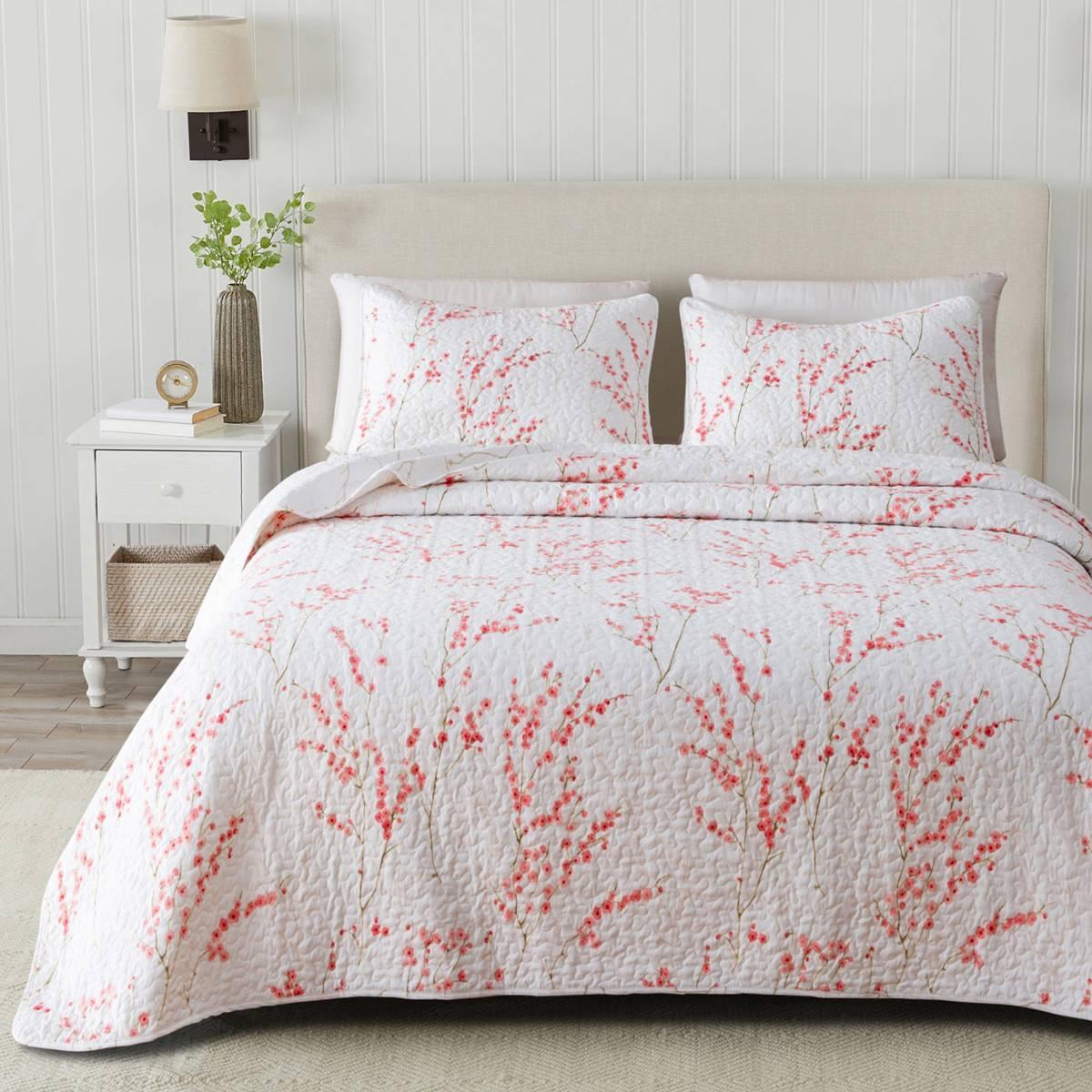Click here for FreshFolds Sakura 3pc. Reversible Cherry Blossom Q... prices