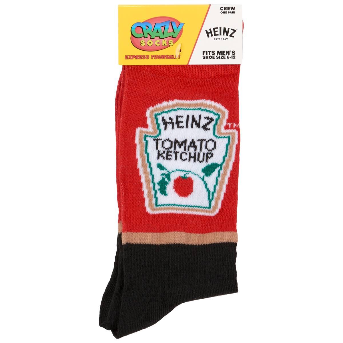Click here for Mens Crazy Socks Heinz Ketchup Crew Socks prices