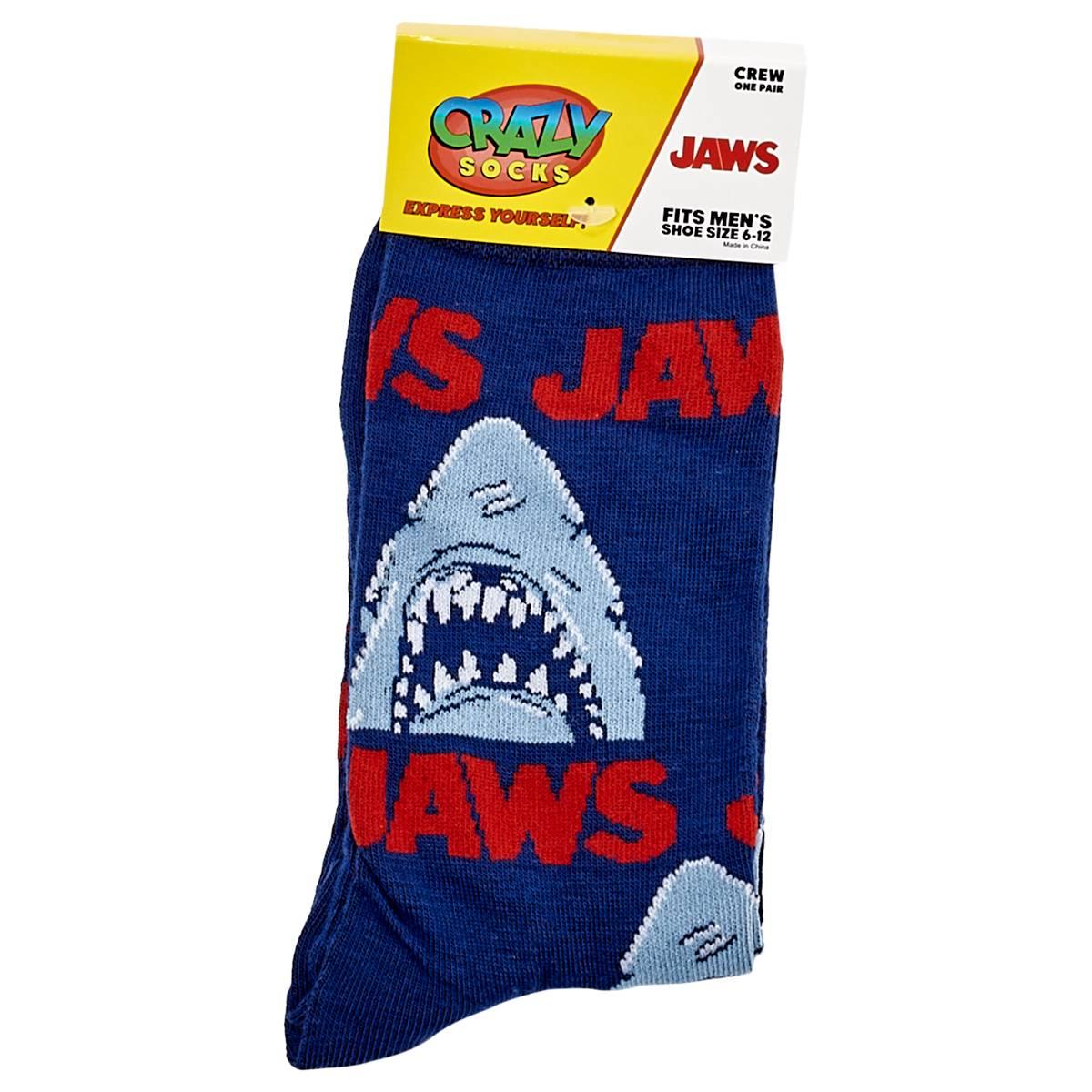 Click here for Mens Crazy Socks Jaws Attack Crew Socks prices