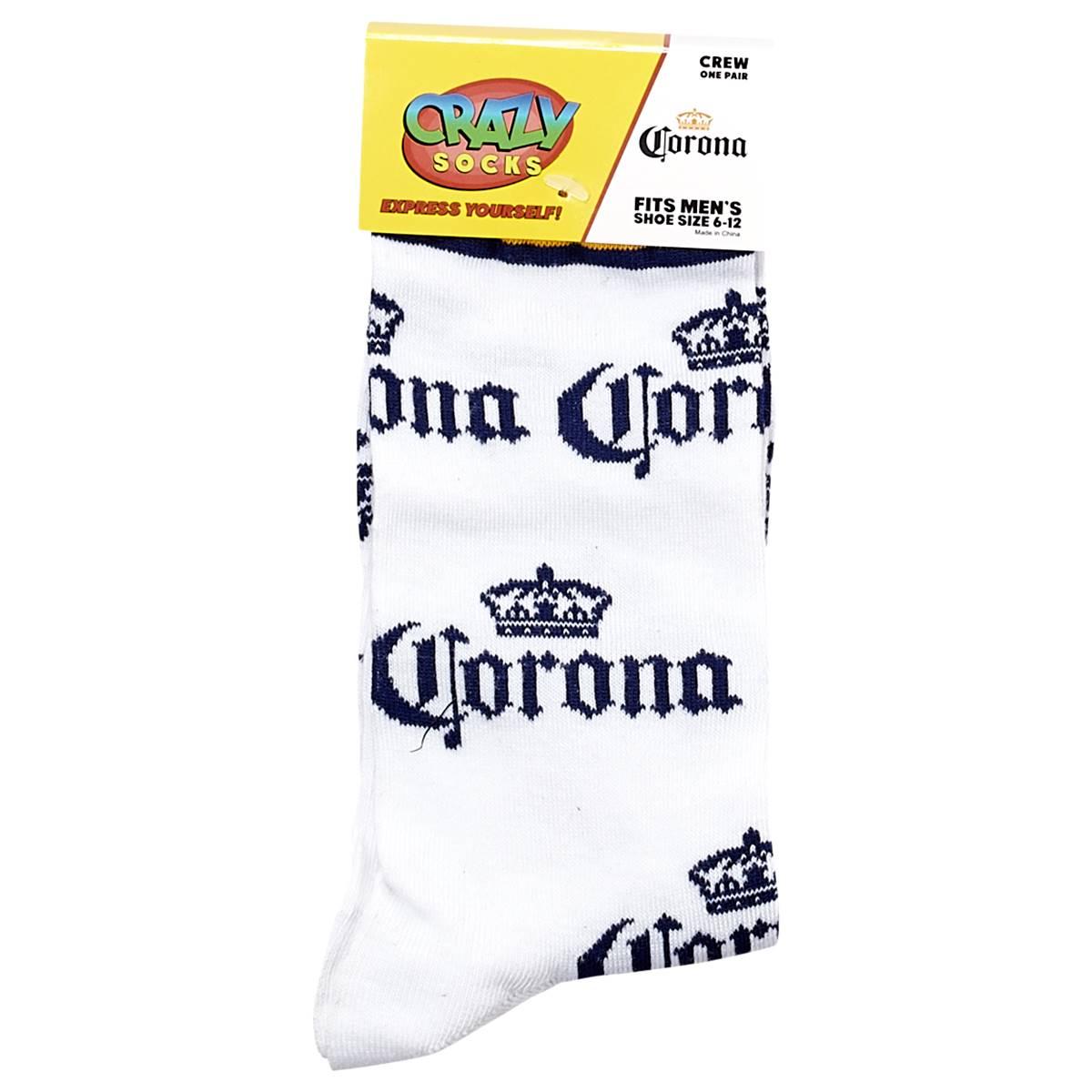 Click here for Mens Crazy Socks Corona Crew Socks prices