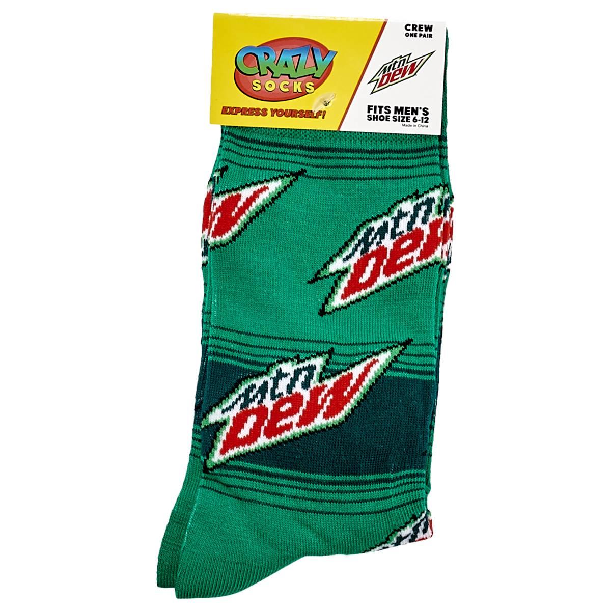 Click here for Mens Crazy Socks Mountain Dew(R) Crew Socks prices