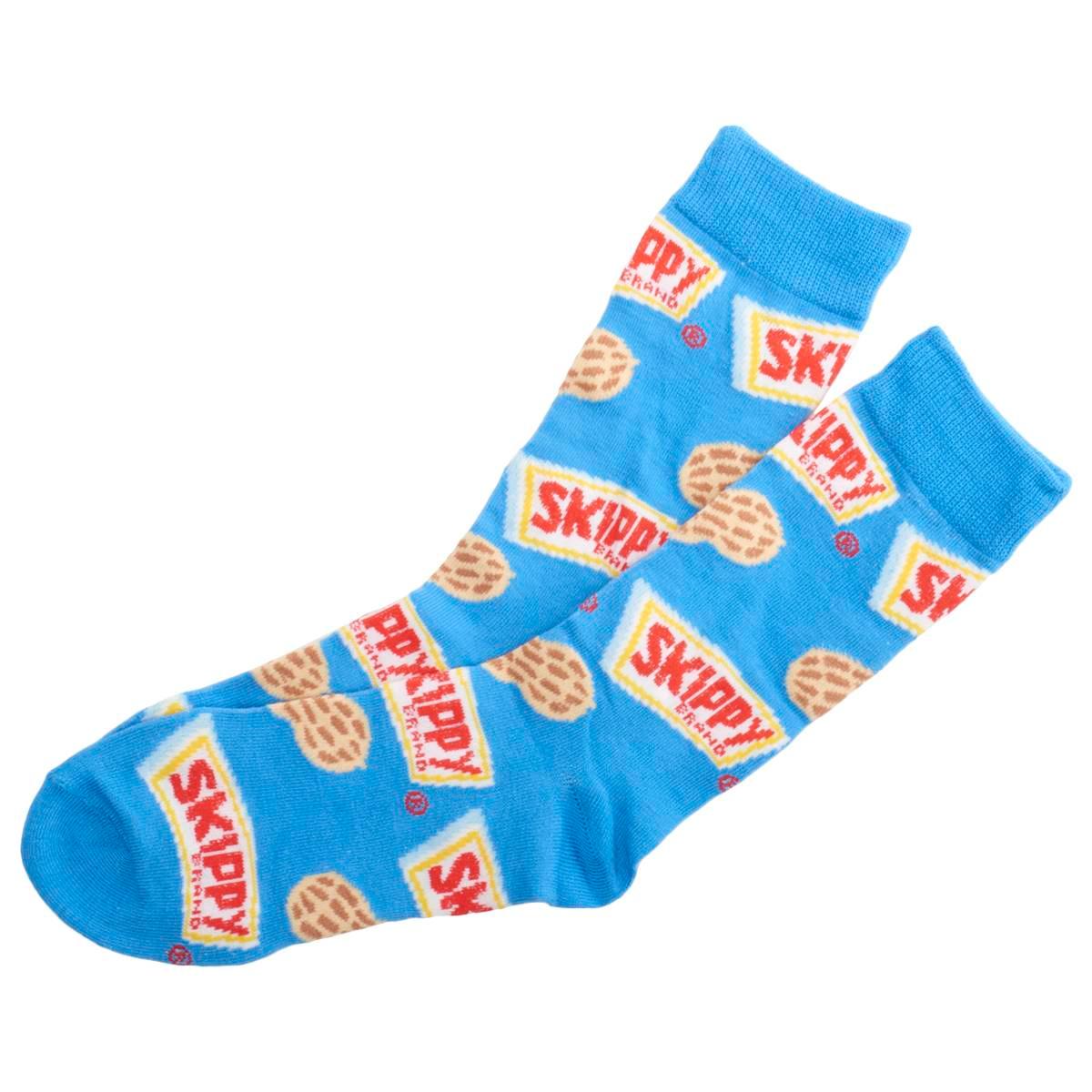 Click here for Mens Crazy Socks Skippy Peanut Butter Crew Socks prices