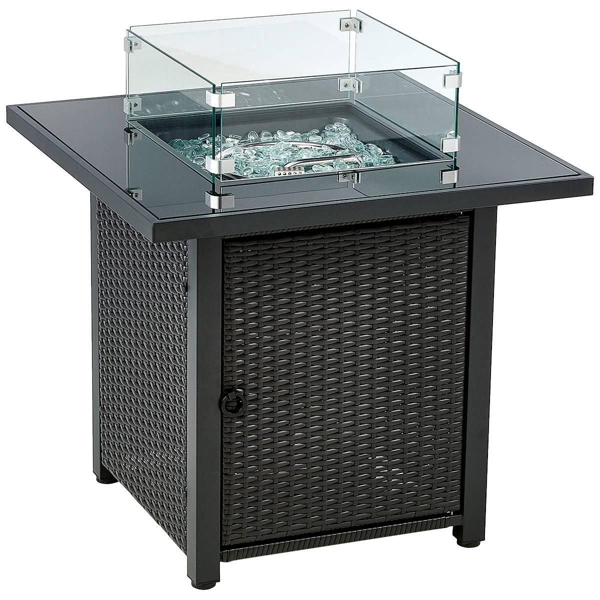Click here for 28in. Wicker LP Fire Table prices