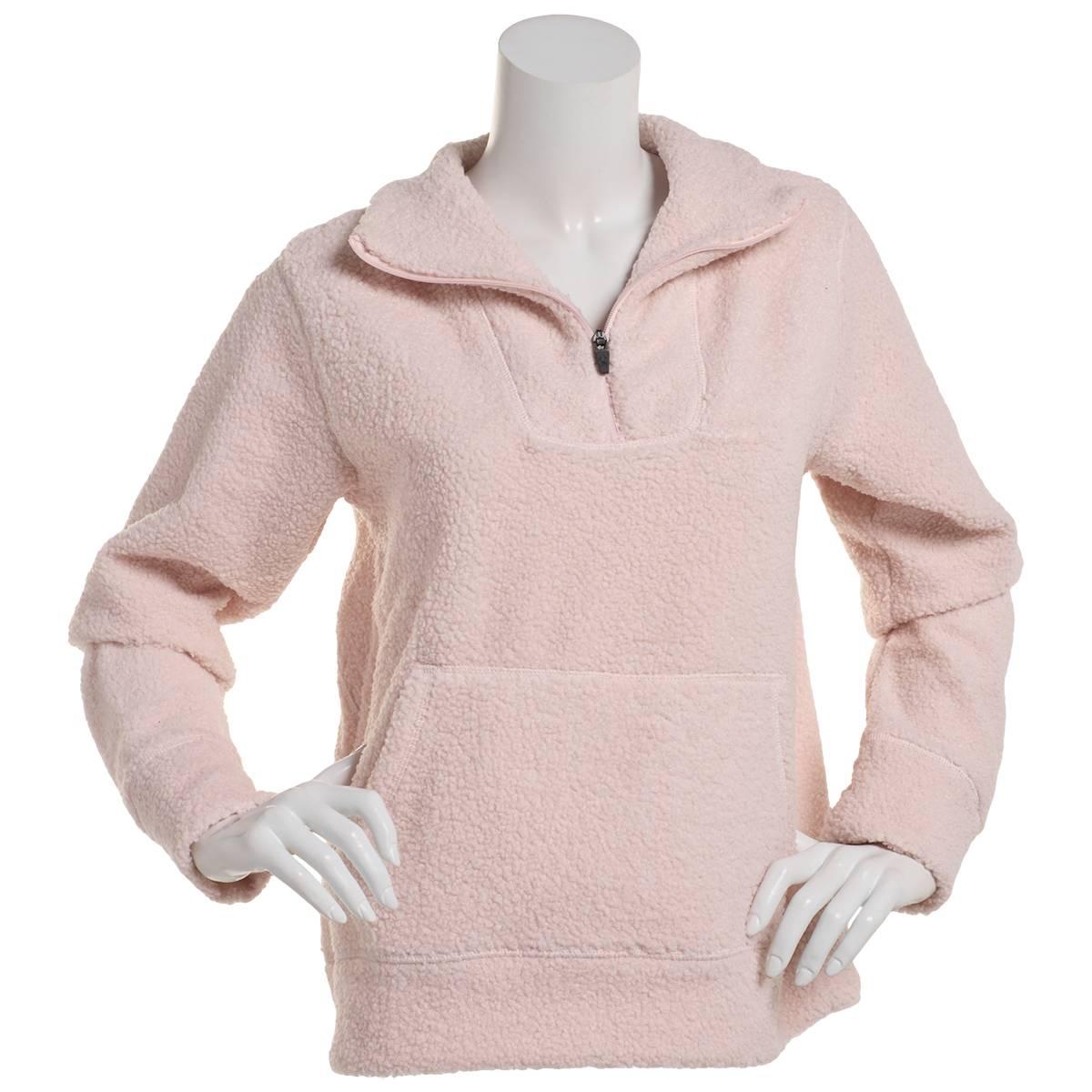 Click here for Womens Spyder Sherpa Mixed Media 1/4 Zip Pullover... prices