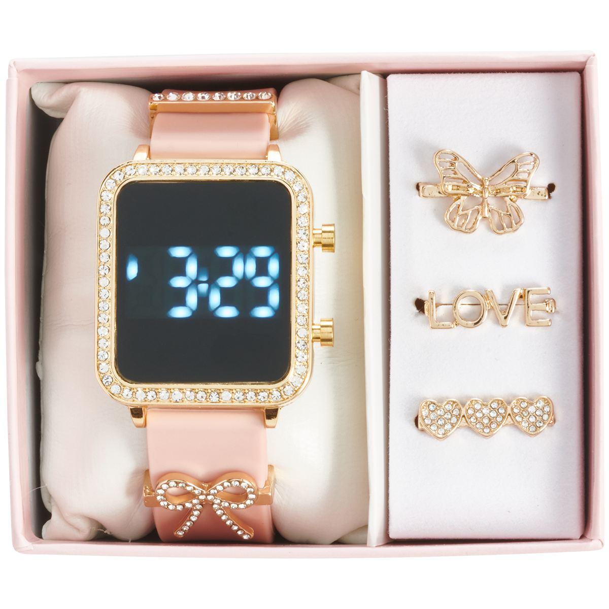 Click here for Womens Crystal Digital Watch w/ Interchangeable Ch... prices
