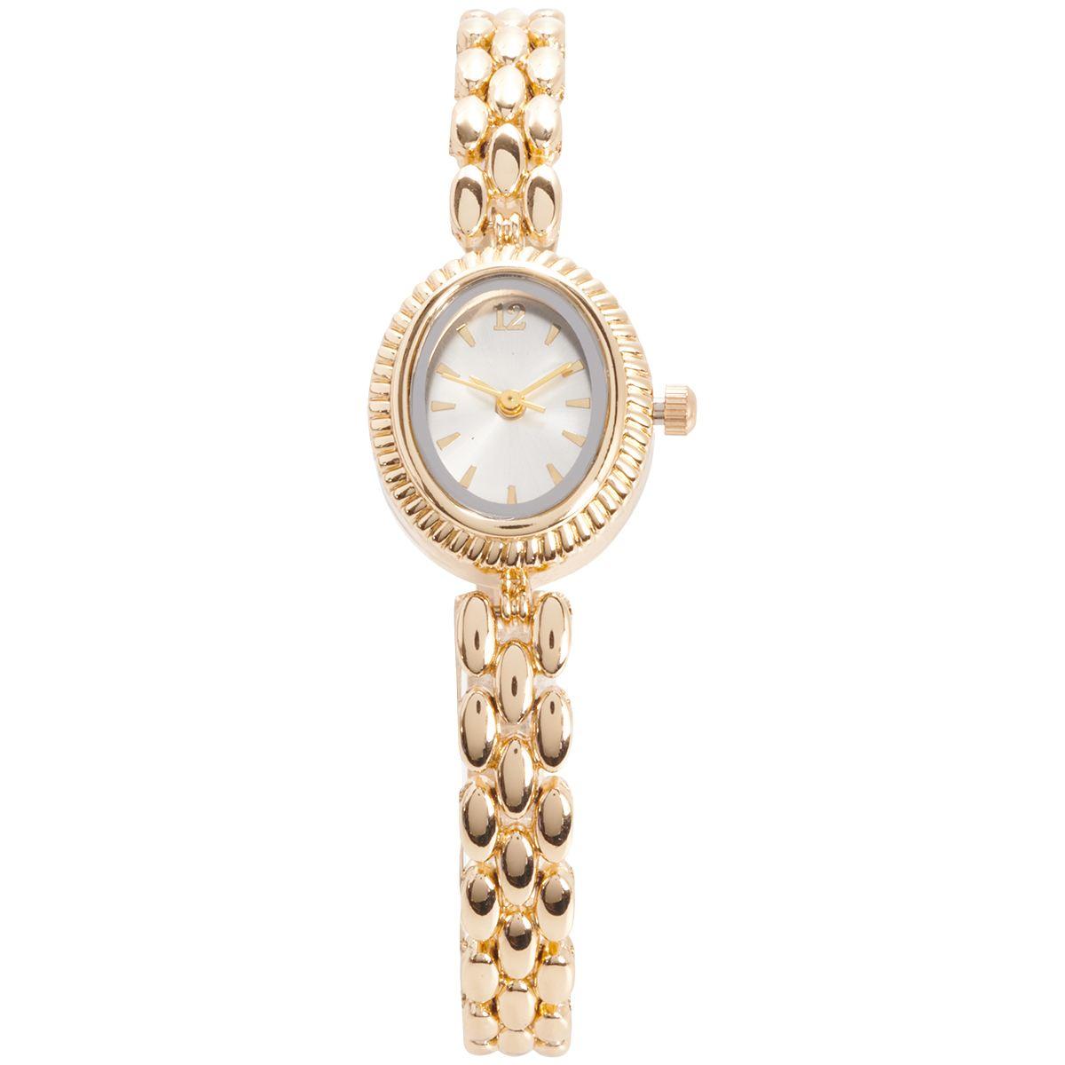 Click here for Womens Gold-Tone Silver Sunray Dial Watch - AM207A prices