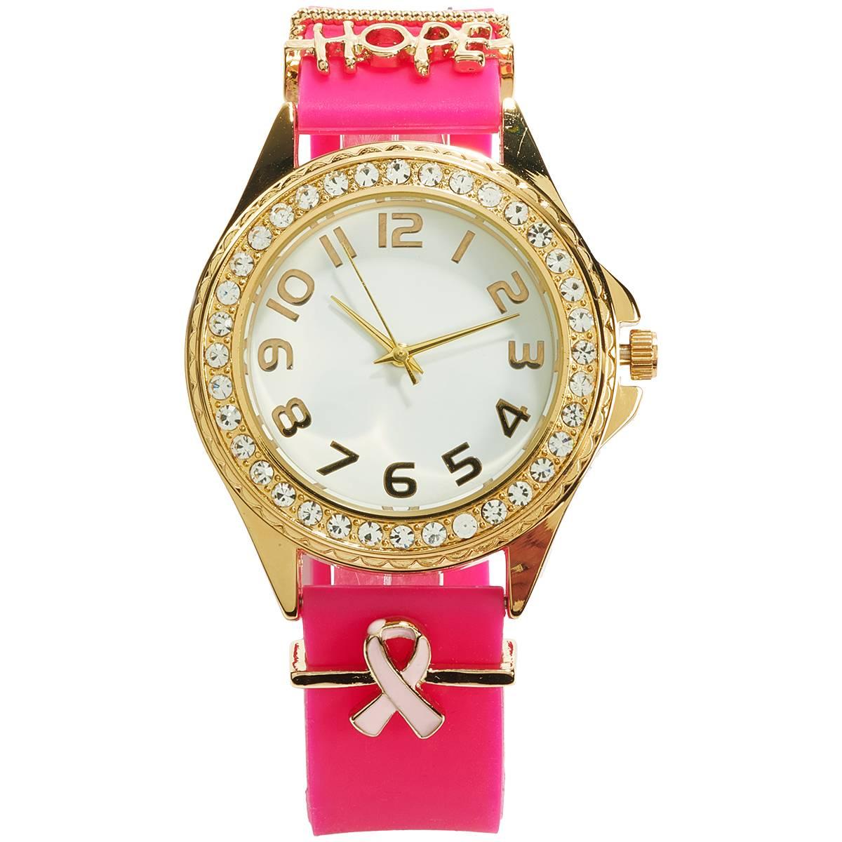 Click here for Womens Breast Cancer Awareness Ribbon & Hope Watch... prices