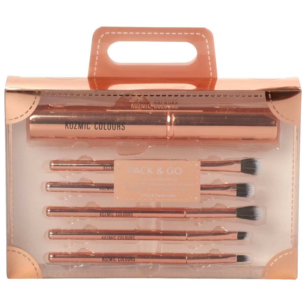 Click here for Kozmic Colours Pack & Go 6pc. Travel Eye Brush Set prices