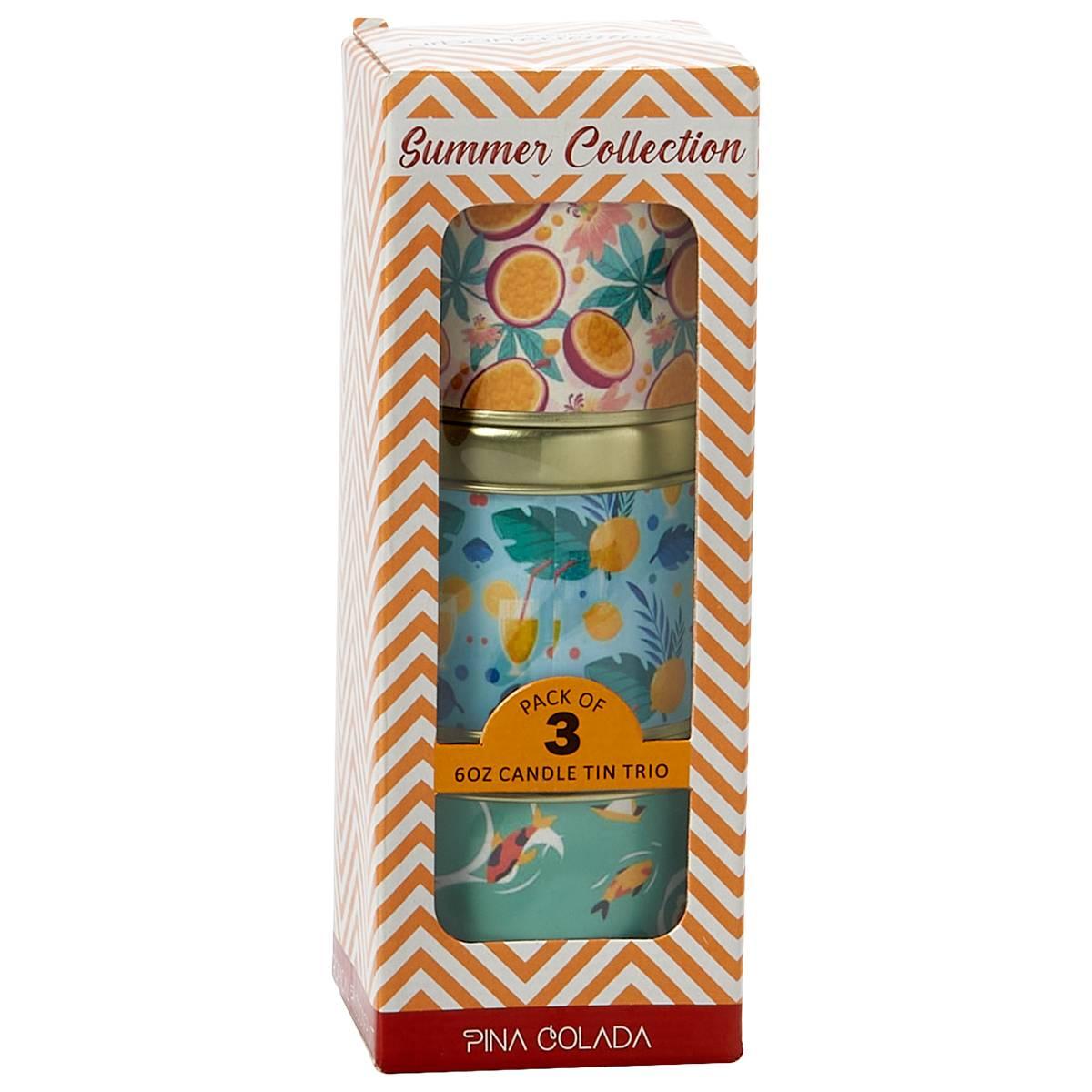 Click here for Summer 6oz. Tin Candles in Gift Box - Set of 3 prices