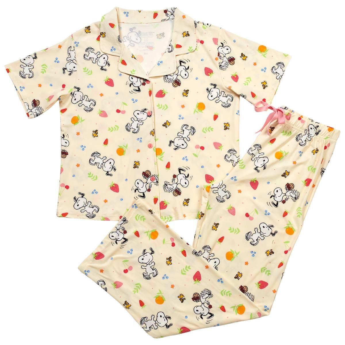 Click here for Womens Peanuts(tm) Short Sleeve Snoopy Fruits & Ba... prices