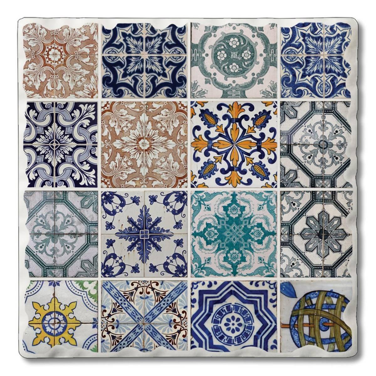 Click here for 4pk. Lisbon Tiles Square Set prices