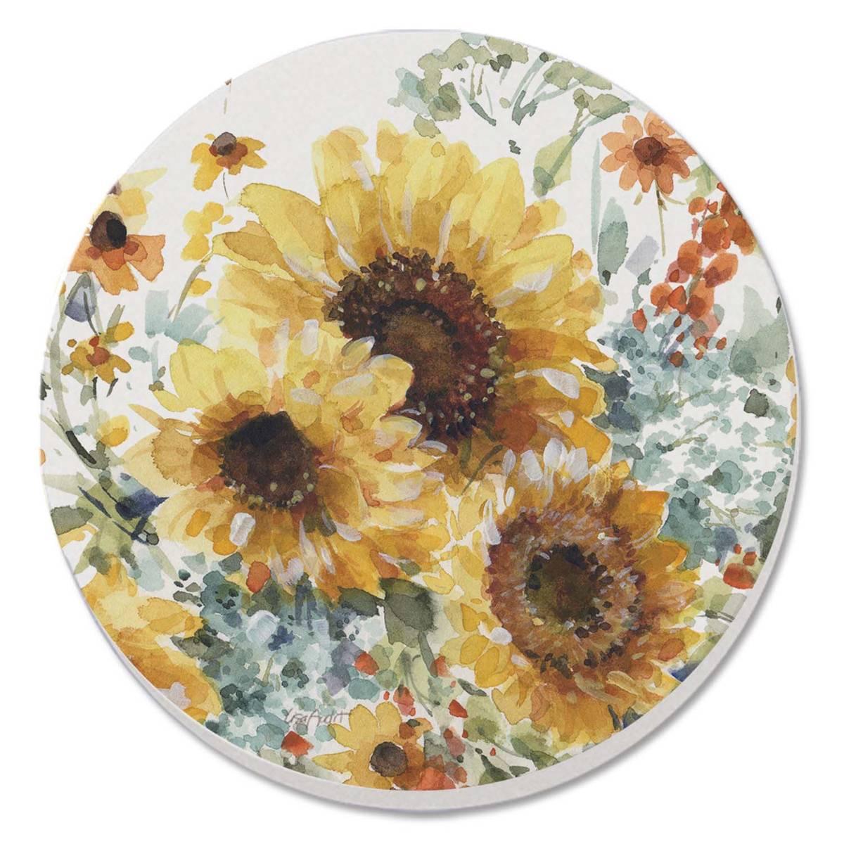 Click here for 4pk. Sunflower Round Coaster Set prices