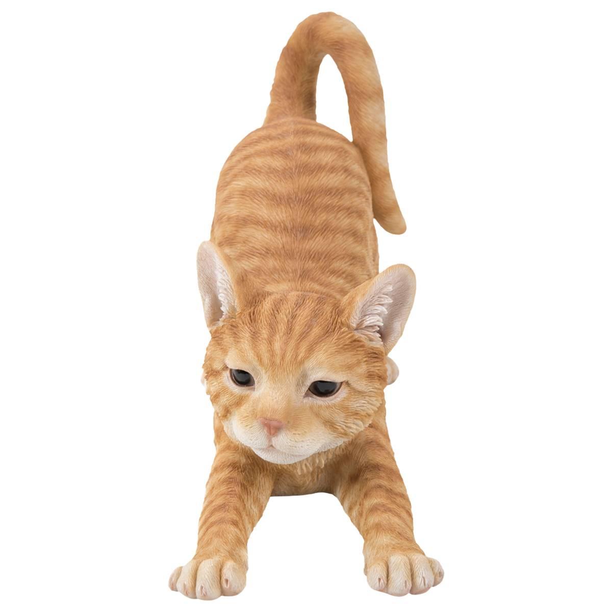 Click here for Hi-Line Gift Orange Tabby Cat Stretching Garden St... prices