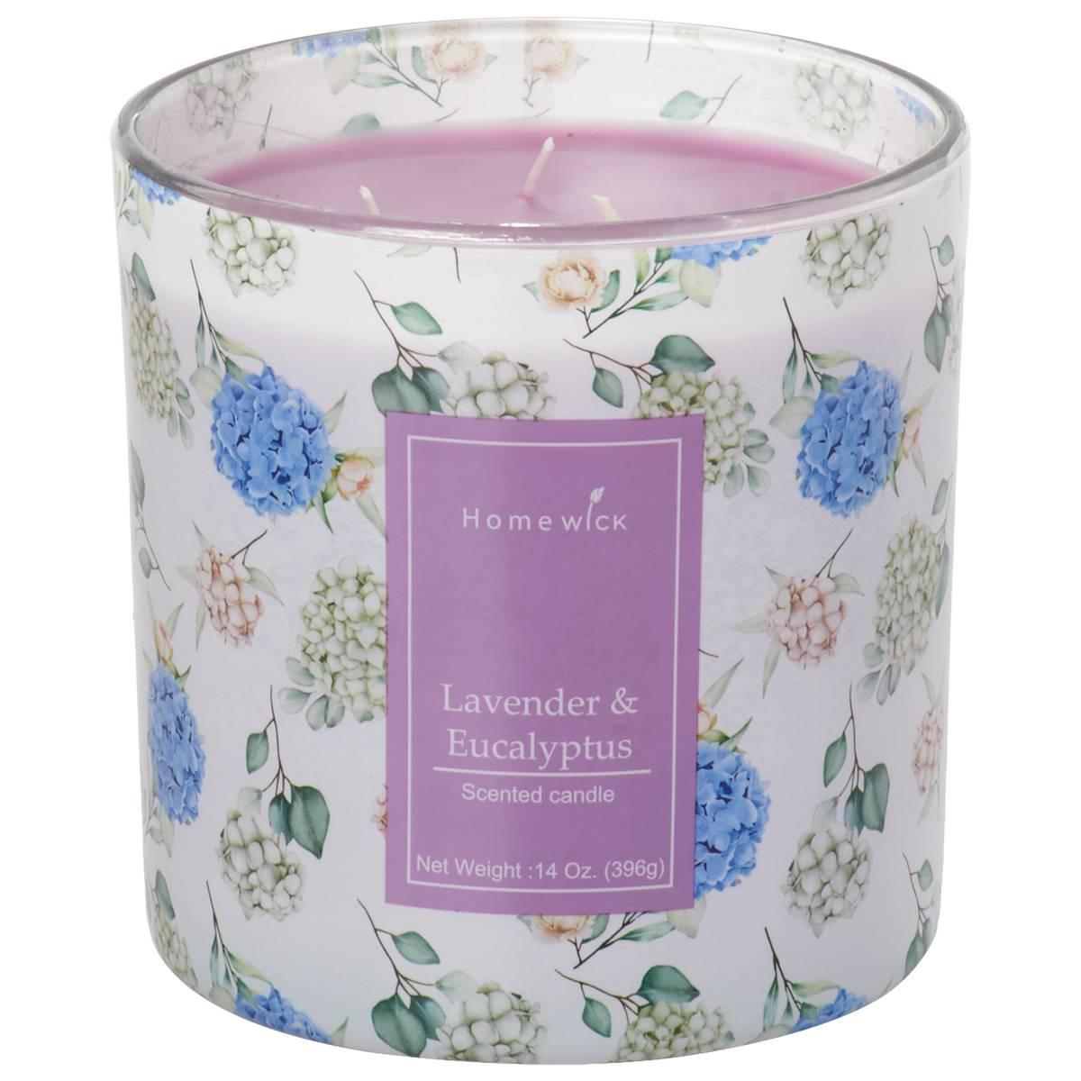 Click here for Homewick 14oz. 3 Wick Jar Candle- Lavender & Eucal... prices