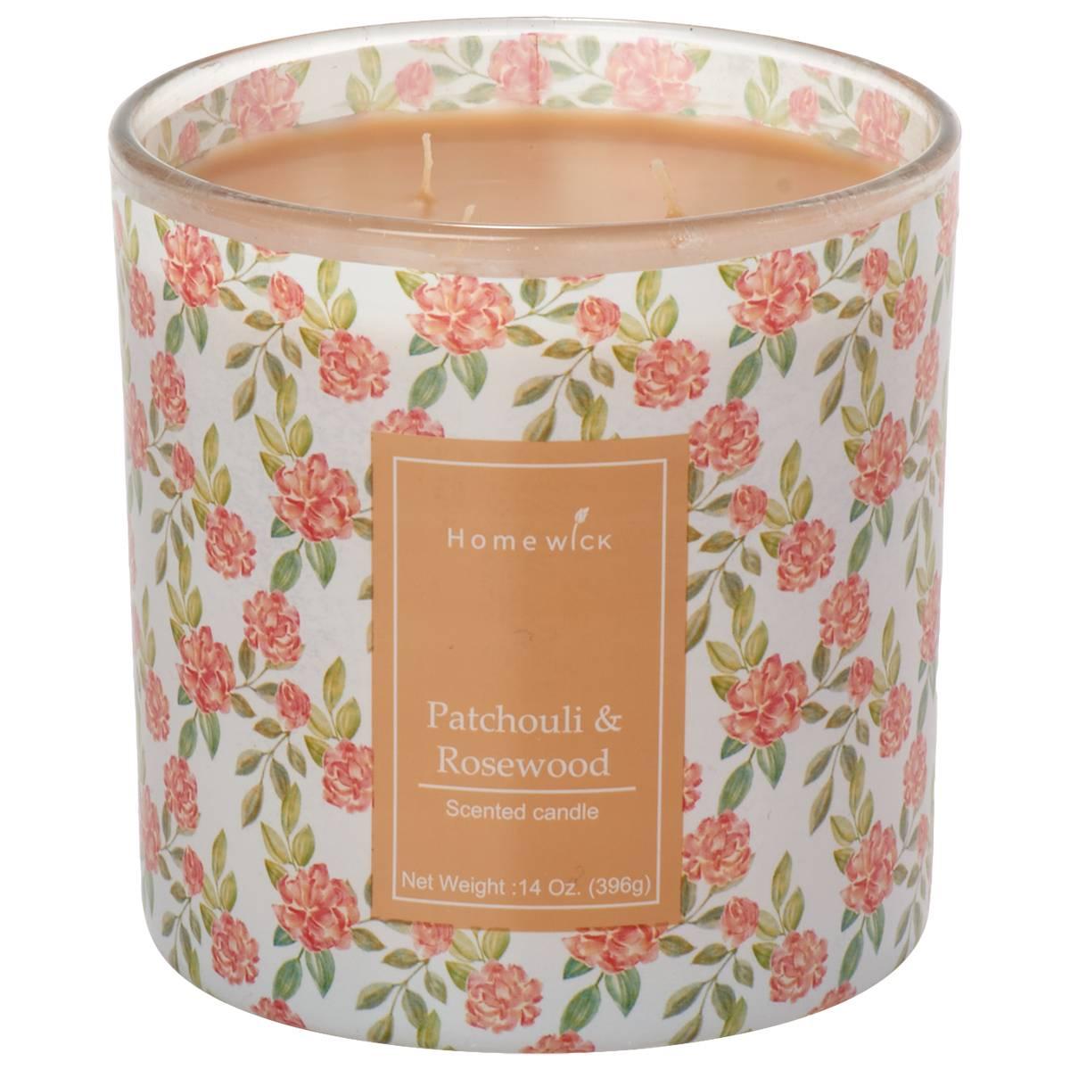 Click here for Homewick 14oz. 3 Wick Jar Candle - Patchouli & Ros... prices