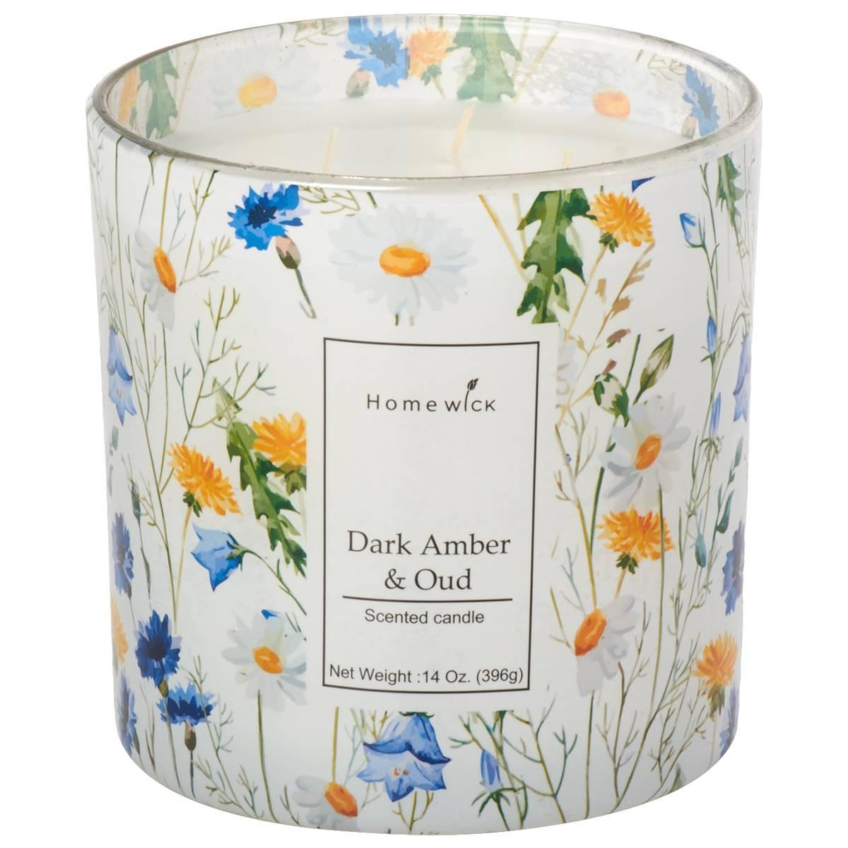 Click here for Homewick 14oz. 3 Wick Jar Candle - Dark Amber & Ou... prices