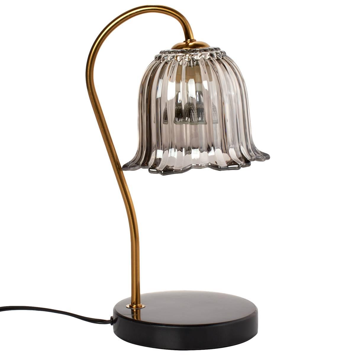 Click here for Luze Black Marble Base with Black Glass Shade Cand... prices