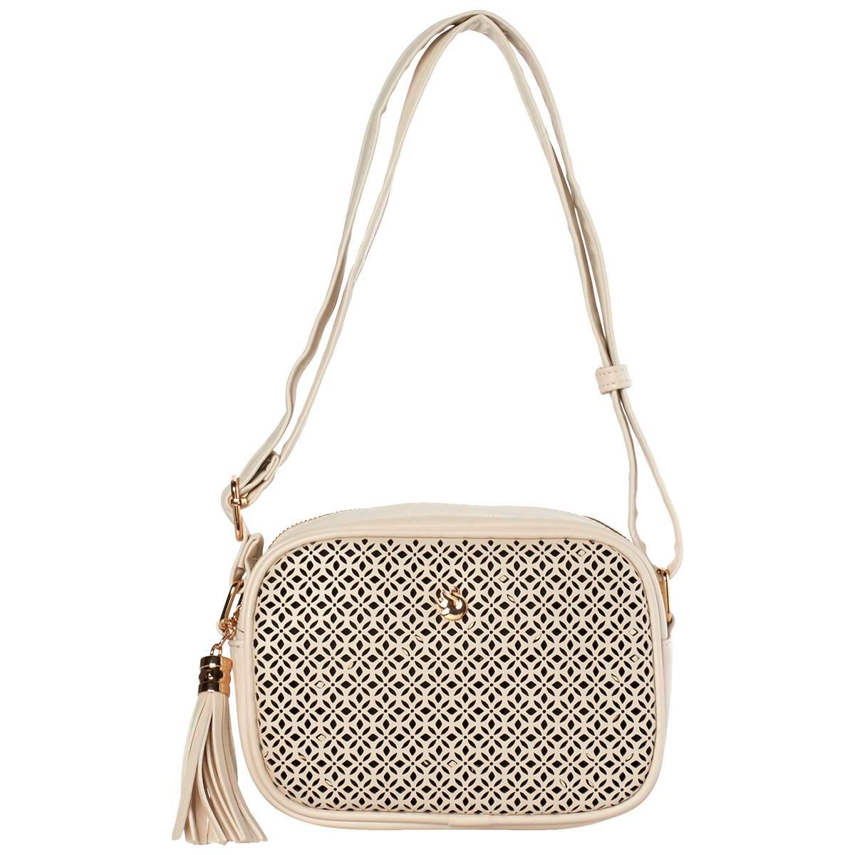 Click here for Gloria Vanderbilt Laser Cut Camera Crossbody prices