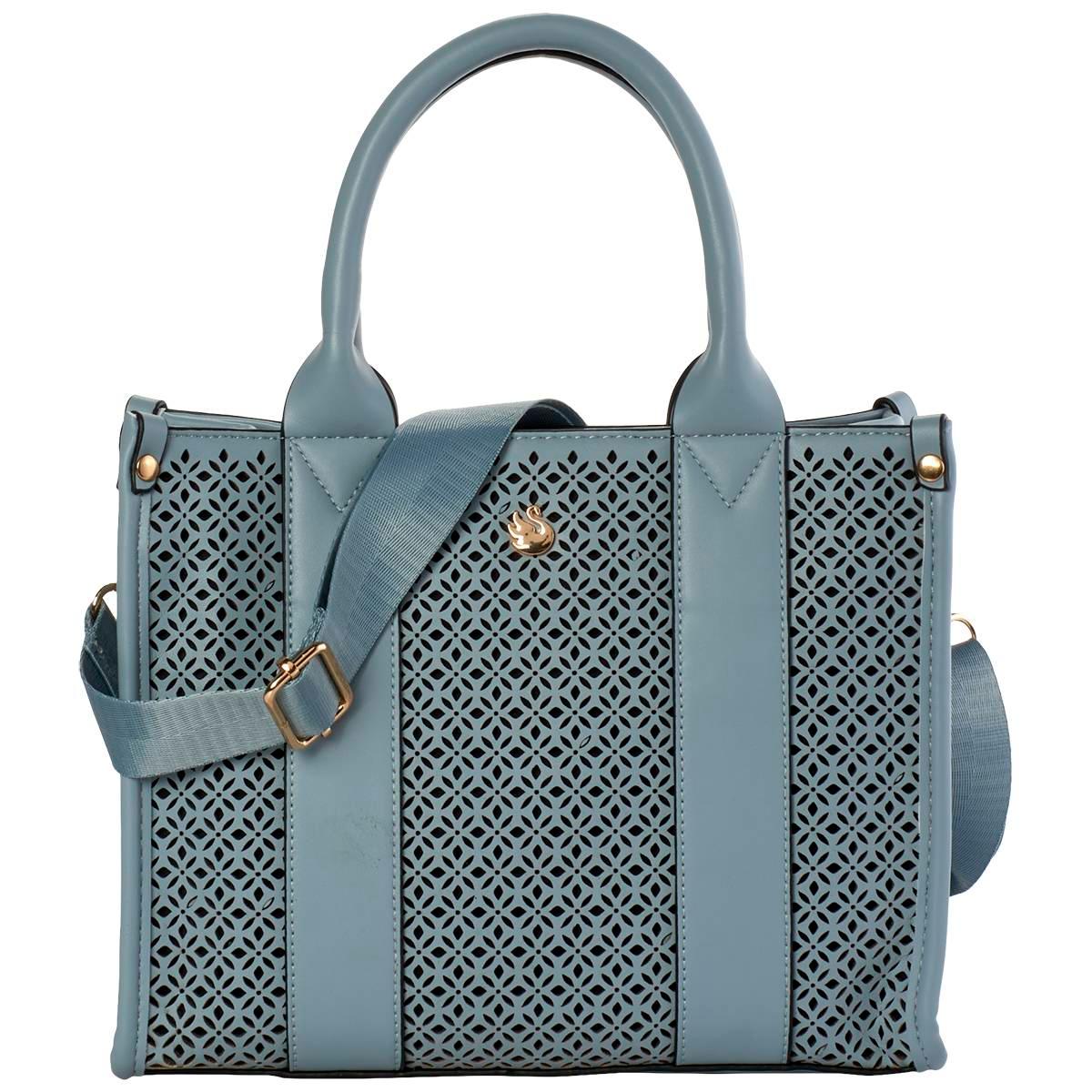 Click here for Gloria Vanderbilt Laser Cut Mini Carry All Tote prices