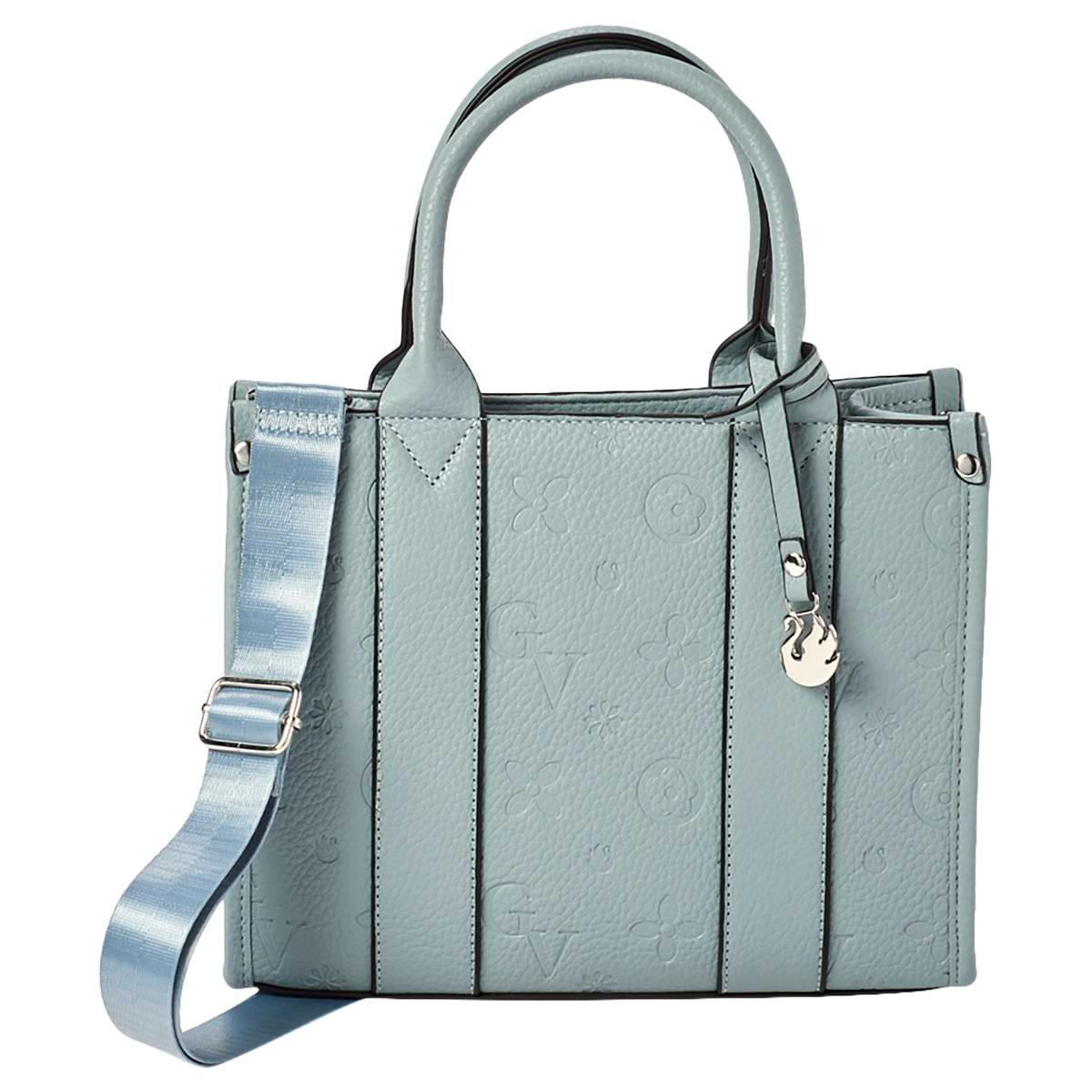 Click here for Gloria Vanderbilt Embossed Logo Box Satchel prices
