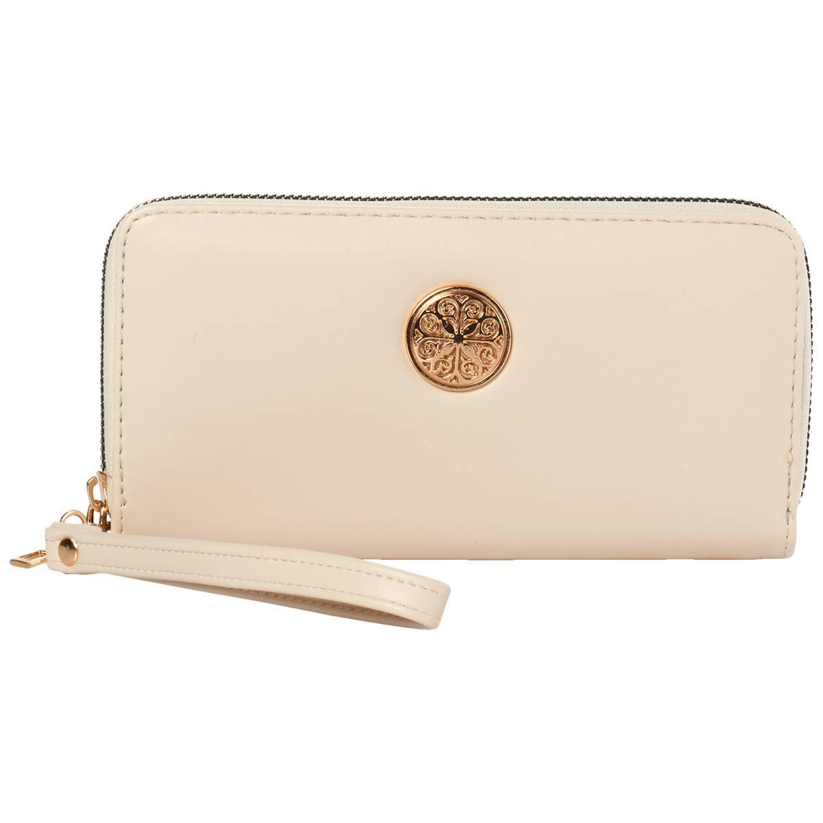Click here for Womens Sasha Smooth Large Zip-Around Wristlet prices