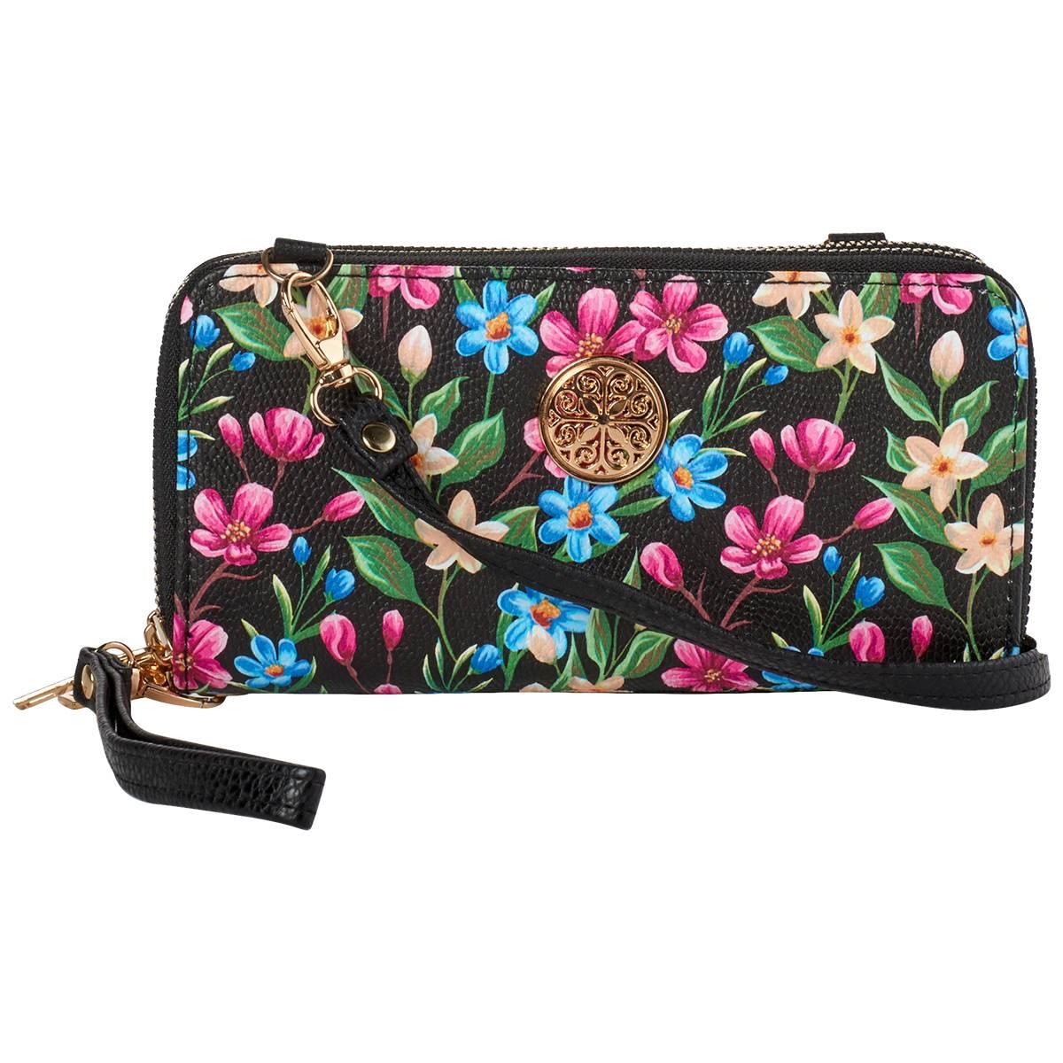 Click here for Sasha Floral Double Zip Crossbody Wallet prices