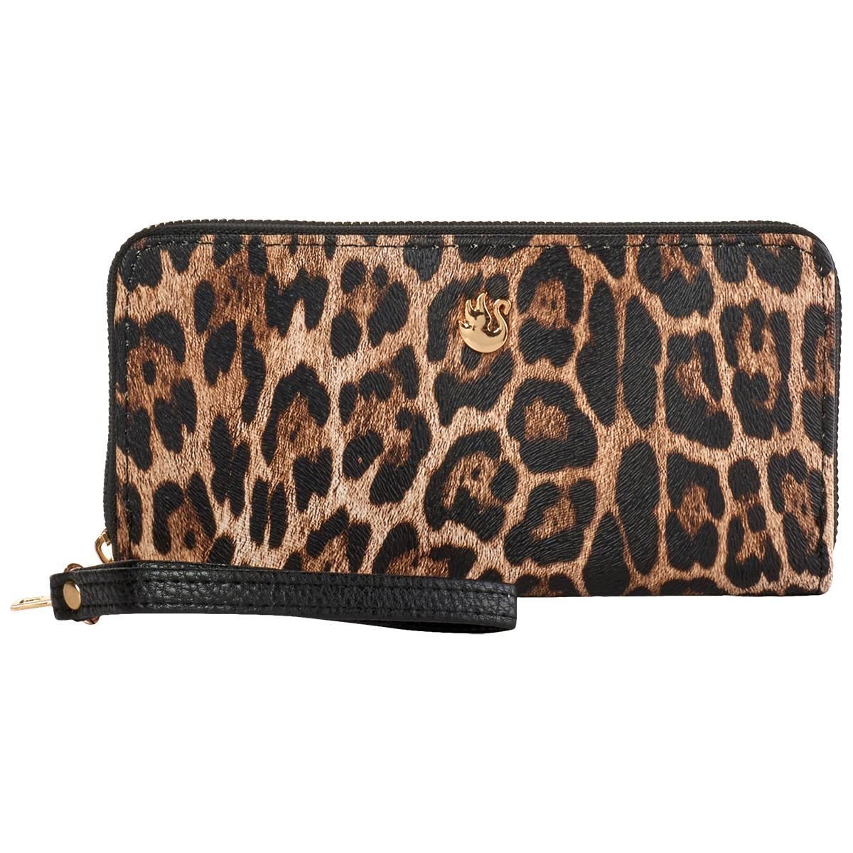 Click here for Womens Gloria Vanderbilt Zip Around Wristlet - Leo... prices