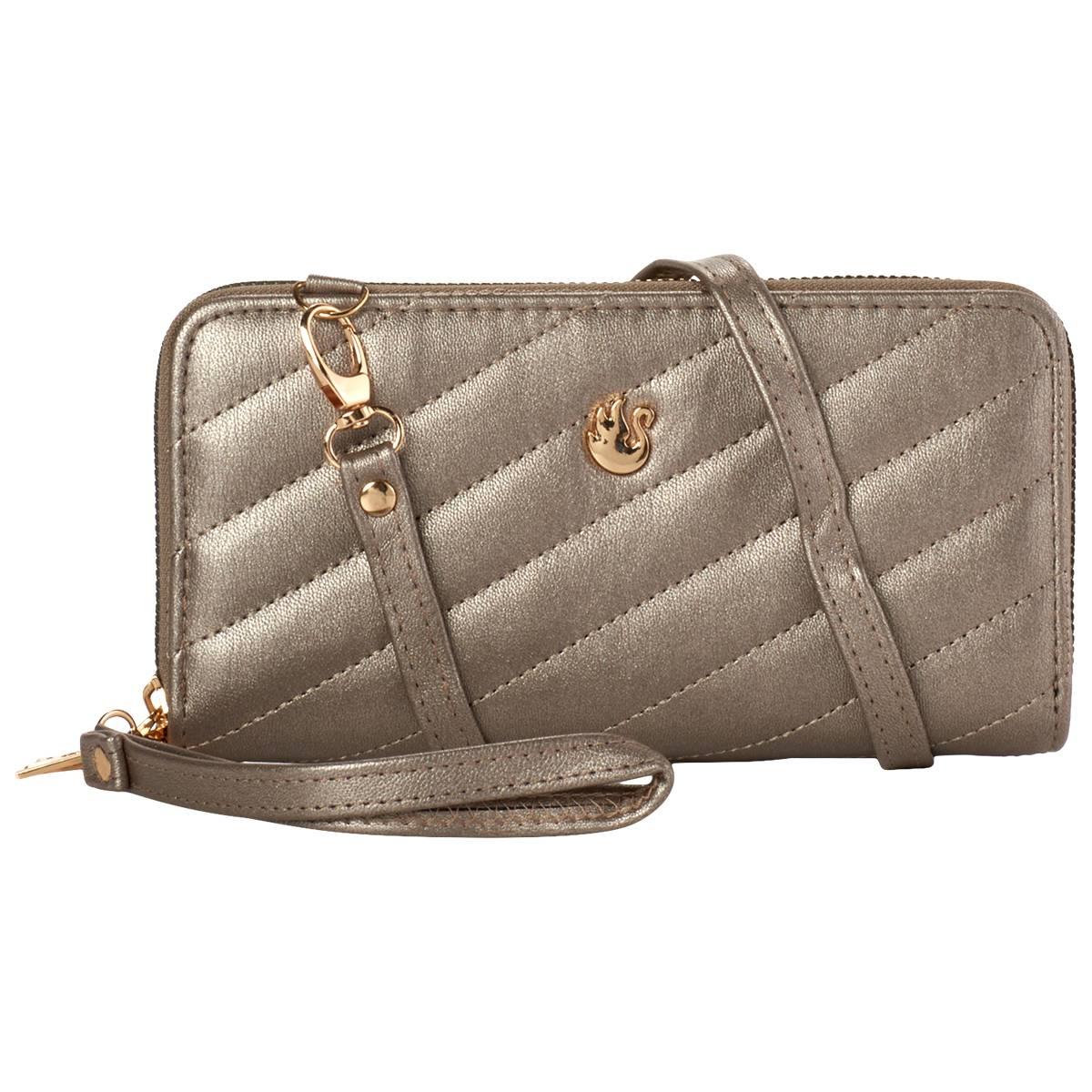 Click here for Womens Gloria Vanderbilt Quilted Double Zip Crossb... prices