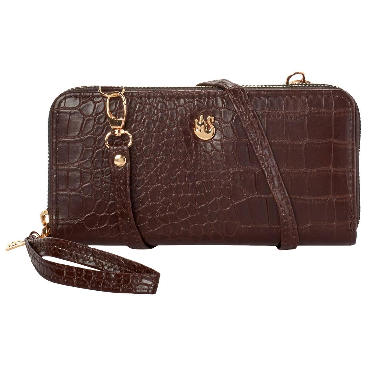 Click here for Womens Gloria Vanderbilt Croco Double Zip Around C... prices