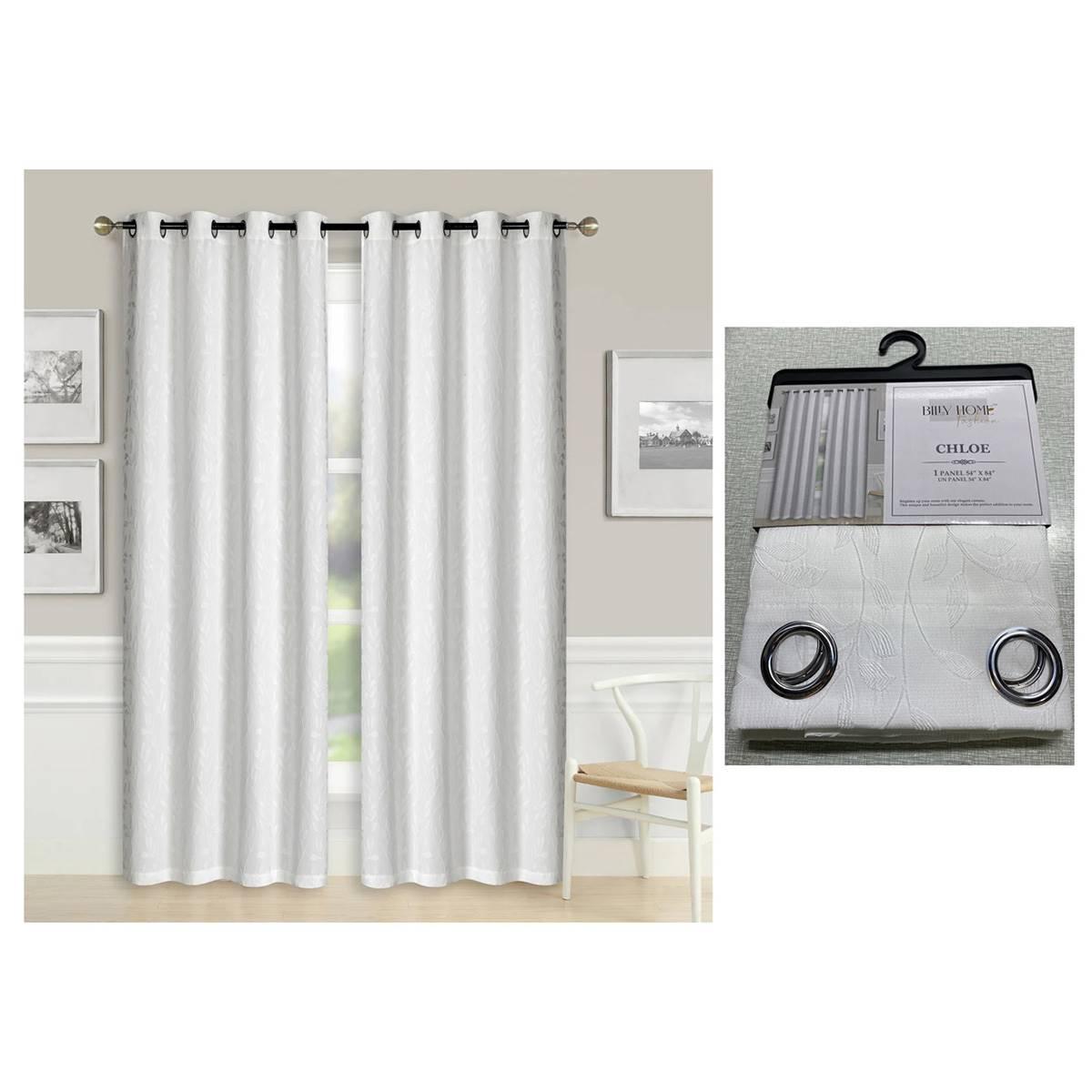 Click here for 1pc. Raised Jacquard Grommet Panel Curtain prices