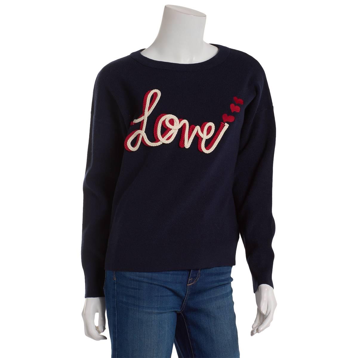 Click here for Plus Size Rio & Rian Long Sleeve Crew Neck Love Sw... prices