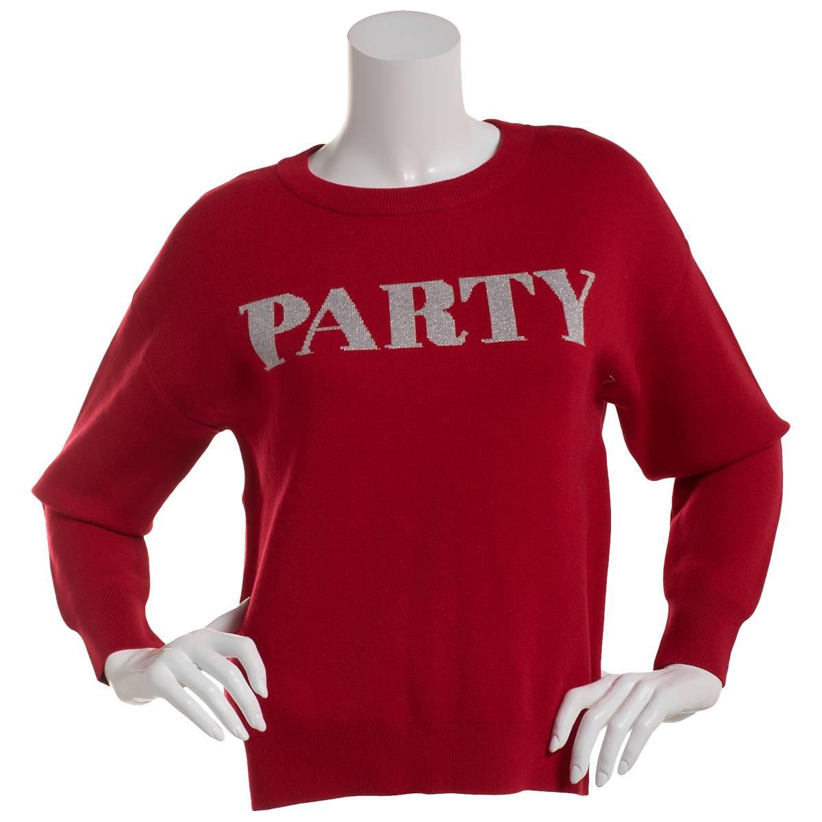 Click here for Womens Rio & Rian Long Sleeve Crew Neck Party Swea... prices
