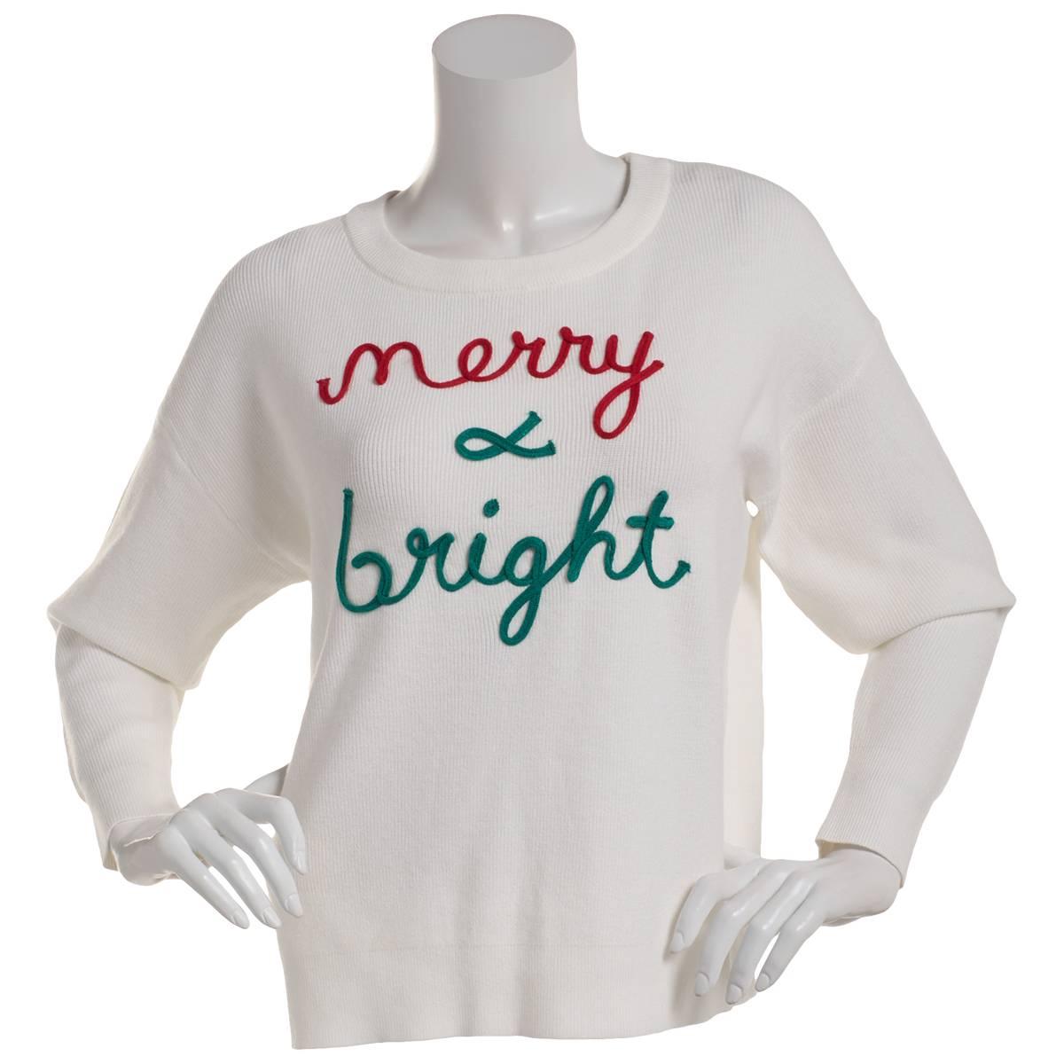 Click here for Petite Rio & Rian Long Sleeve Merry & Bright Sweat... prices