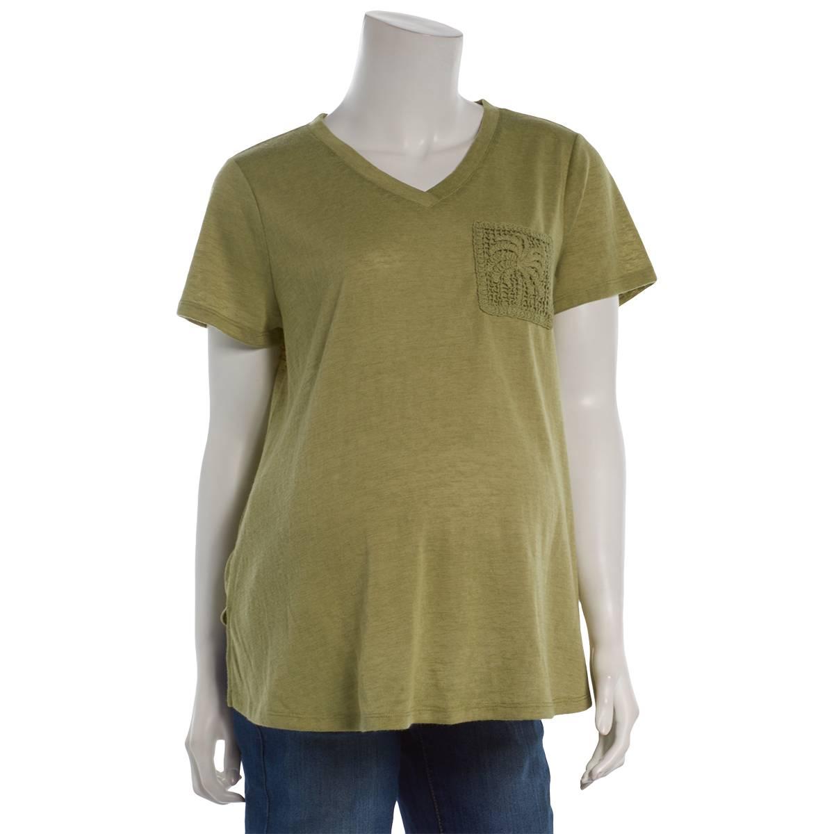 Click here for Womens aimee & coco Solid Short Sleeve Maternity B... prices