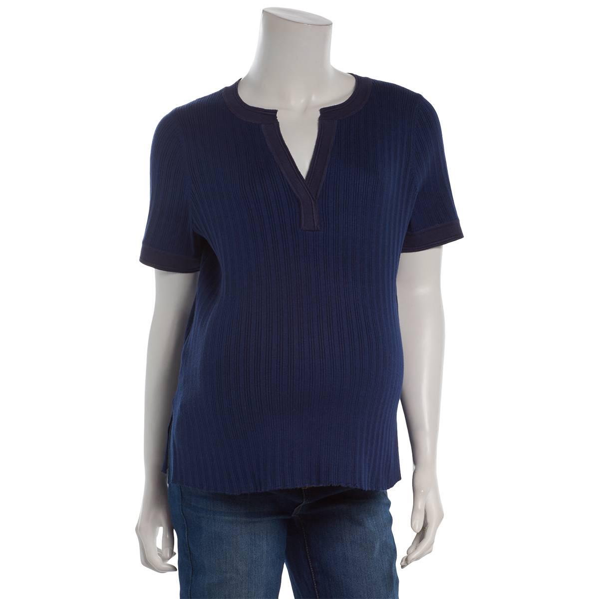 Click here for Womens aimee & coco Short Sleeve Ribbed Maternity... prices