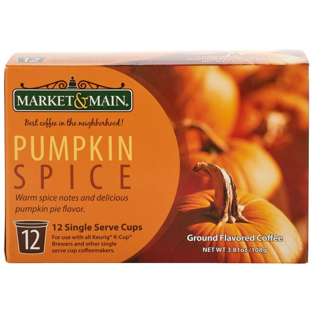 Click here for Market & Main 12ct. Pumpkin Spice Coffee prices