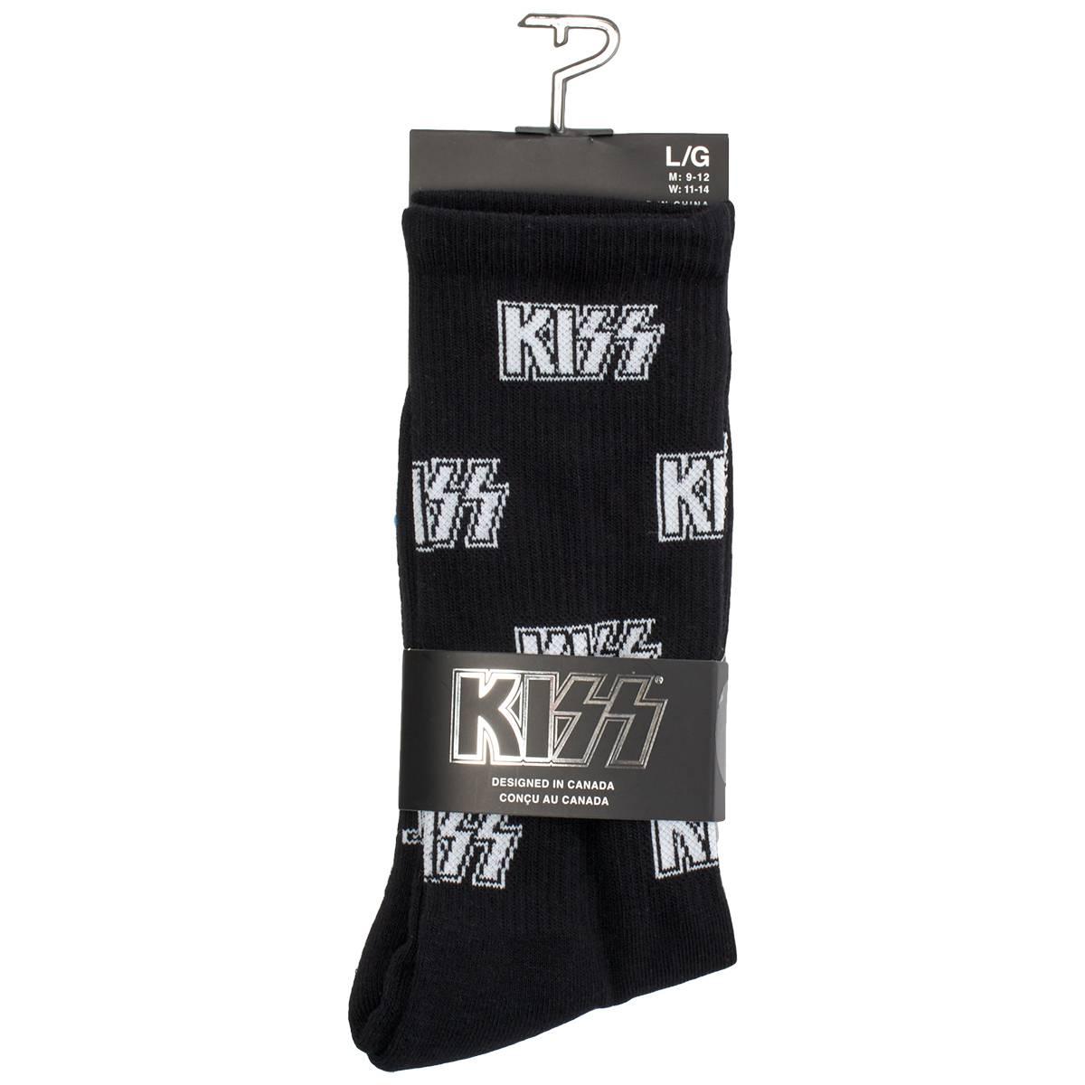 Click here for Mens Perris Kiss Logo Crew Socks - Black prices