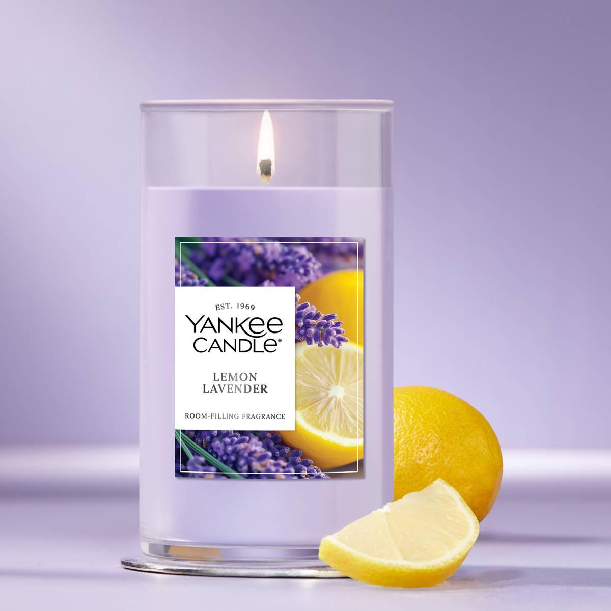 Click here for Yankee Candle(R) 14.25oz. Lemon Lavender Pillar Ca... prices